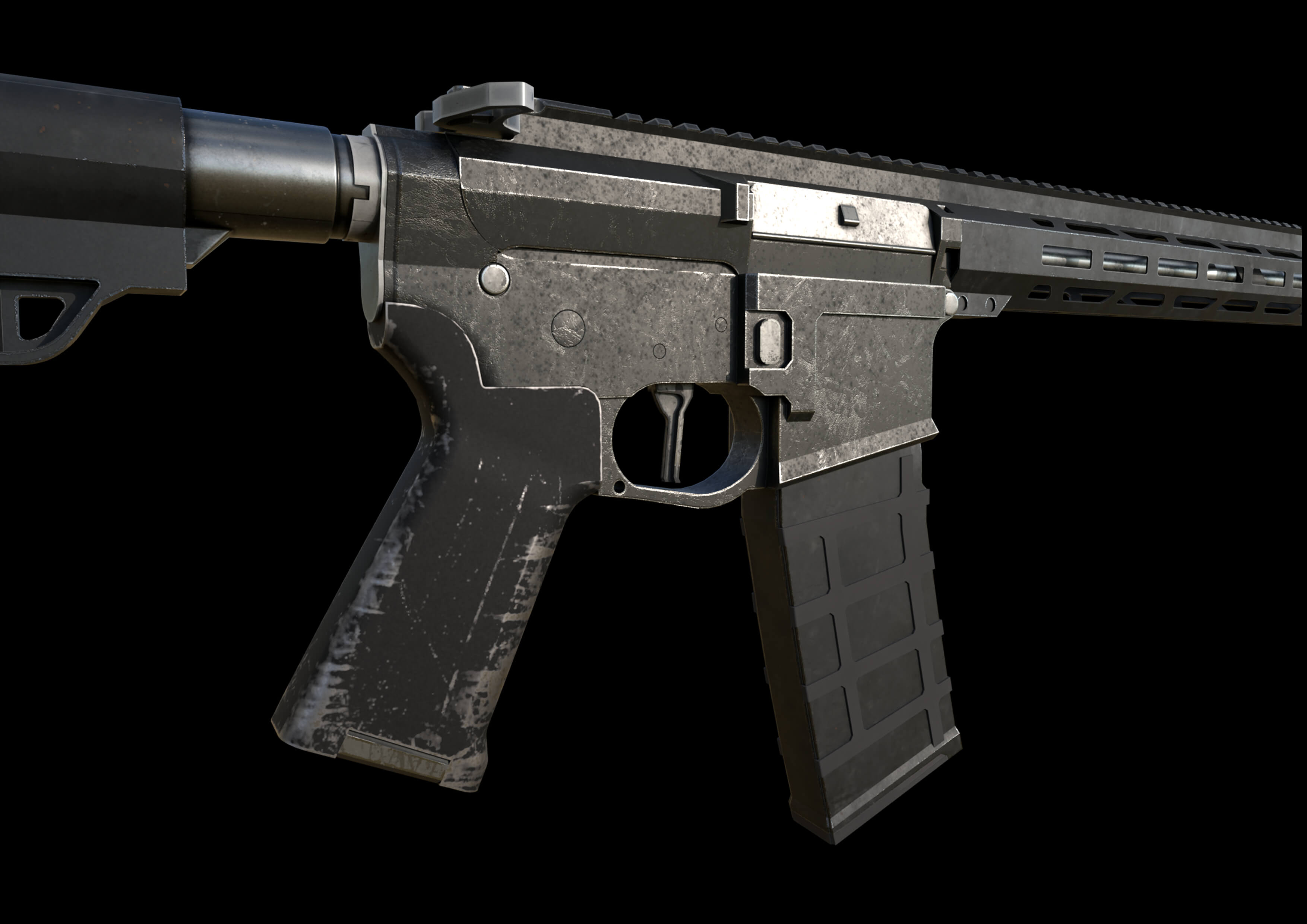 Riflegun Mesh Model by BsTen
