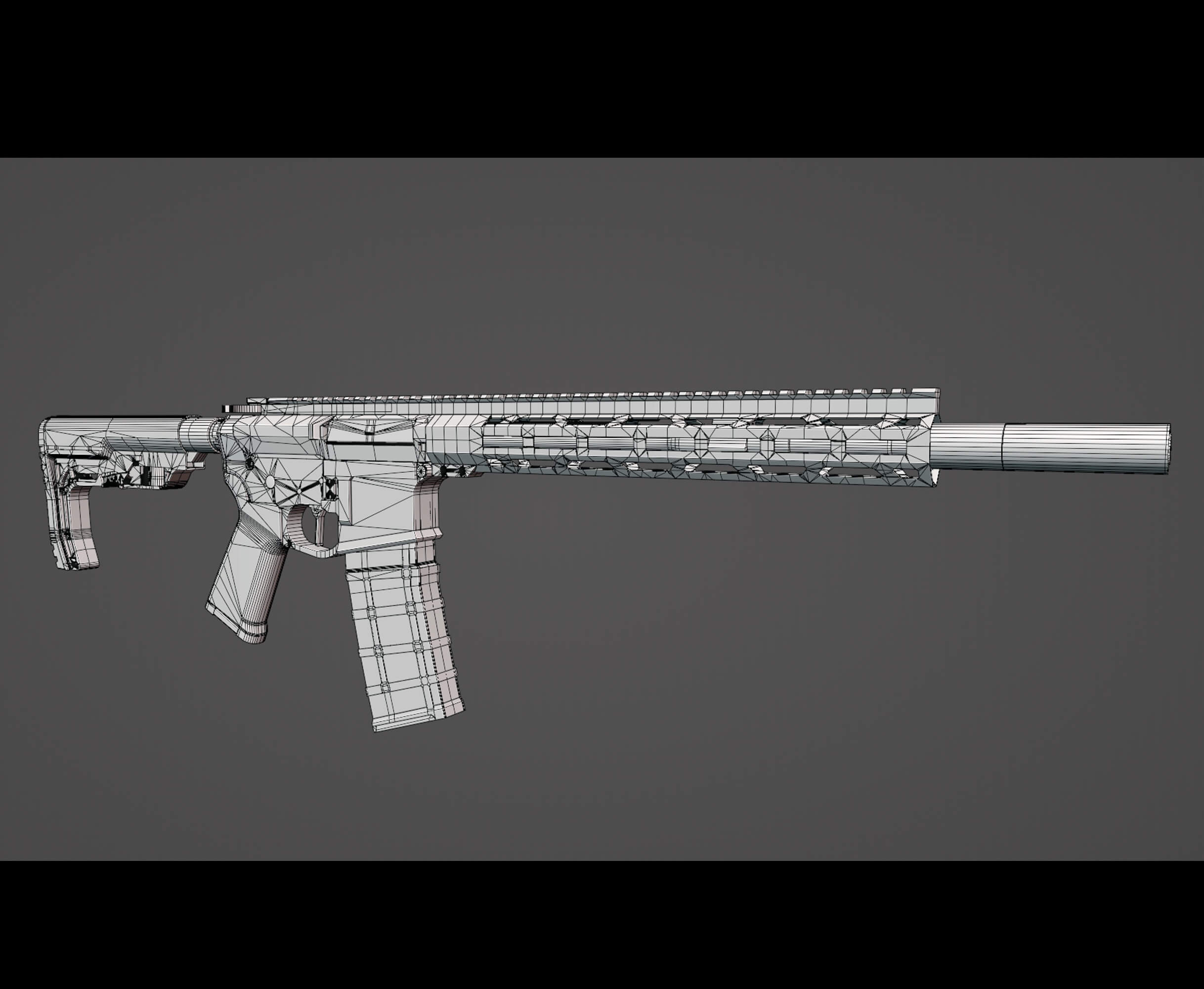 Riflegun Mesh Model by BsTen