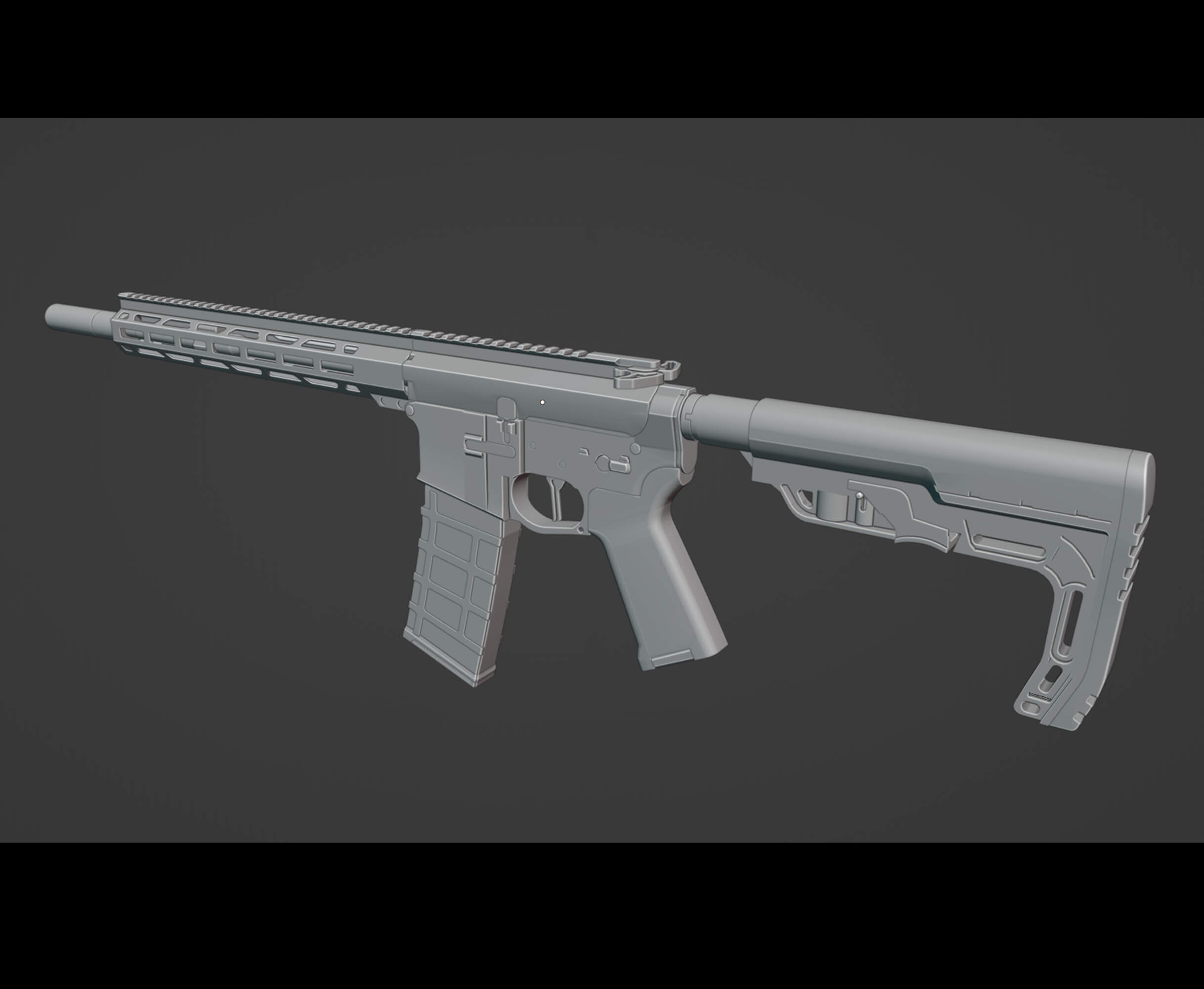 Riflegun Mesh Model by BsTen