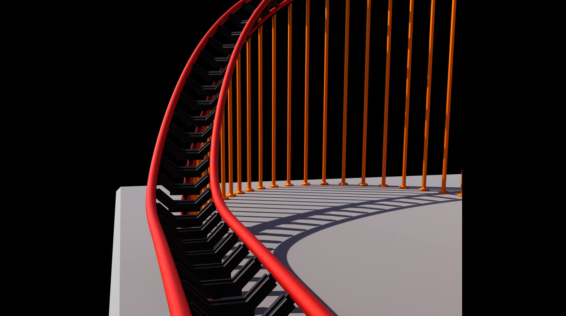 Roller Coaster Mesh Model by BsTen