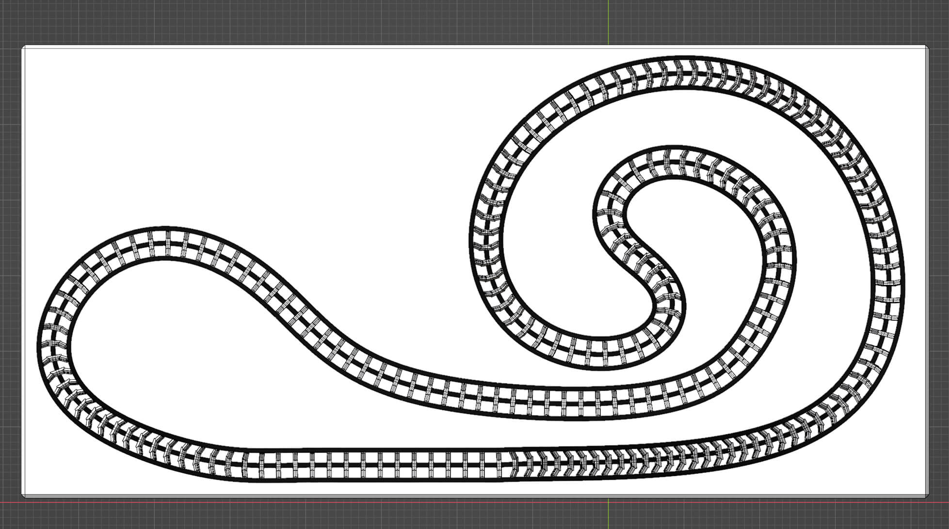 Roller Coaster Mesh Model by BsTen