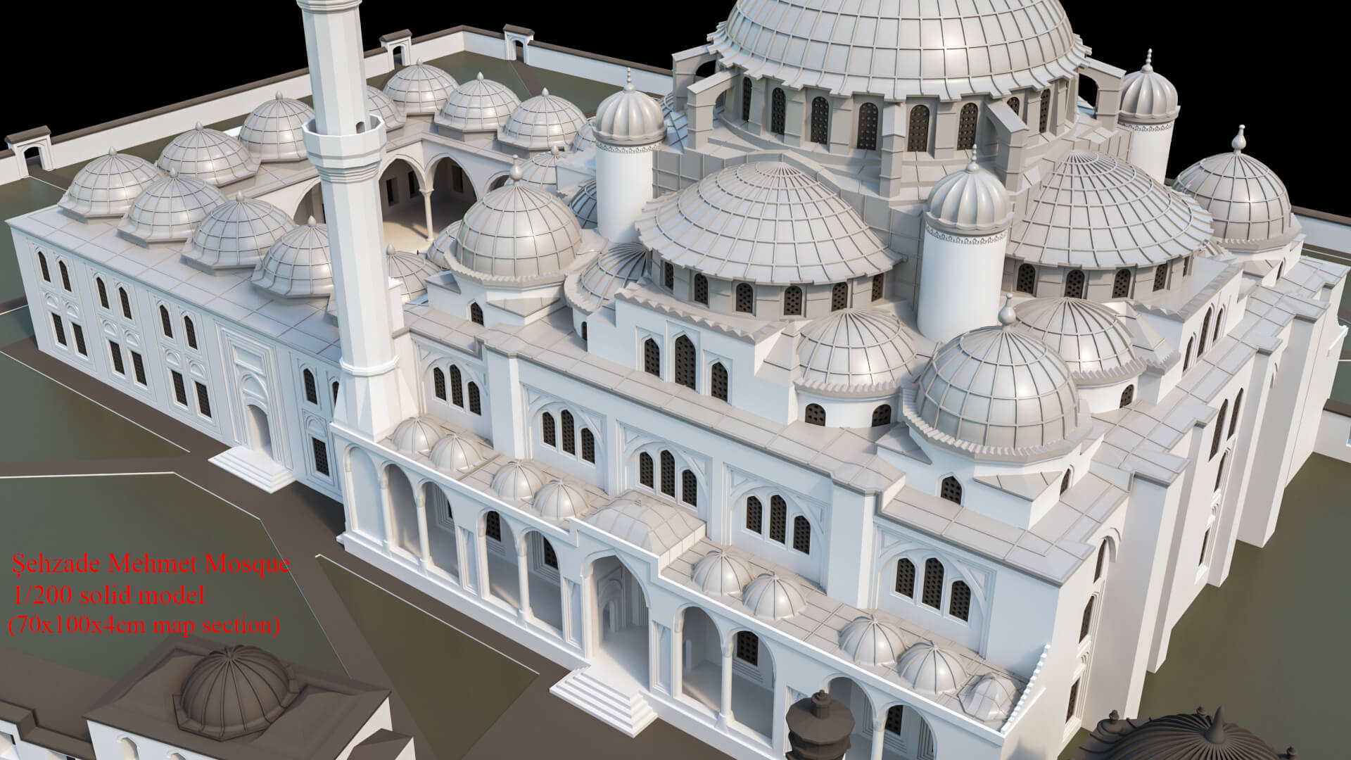 Sehzade Mehmet Mosque - 3D Model by BsTen