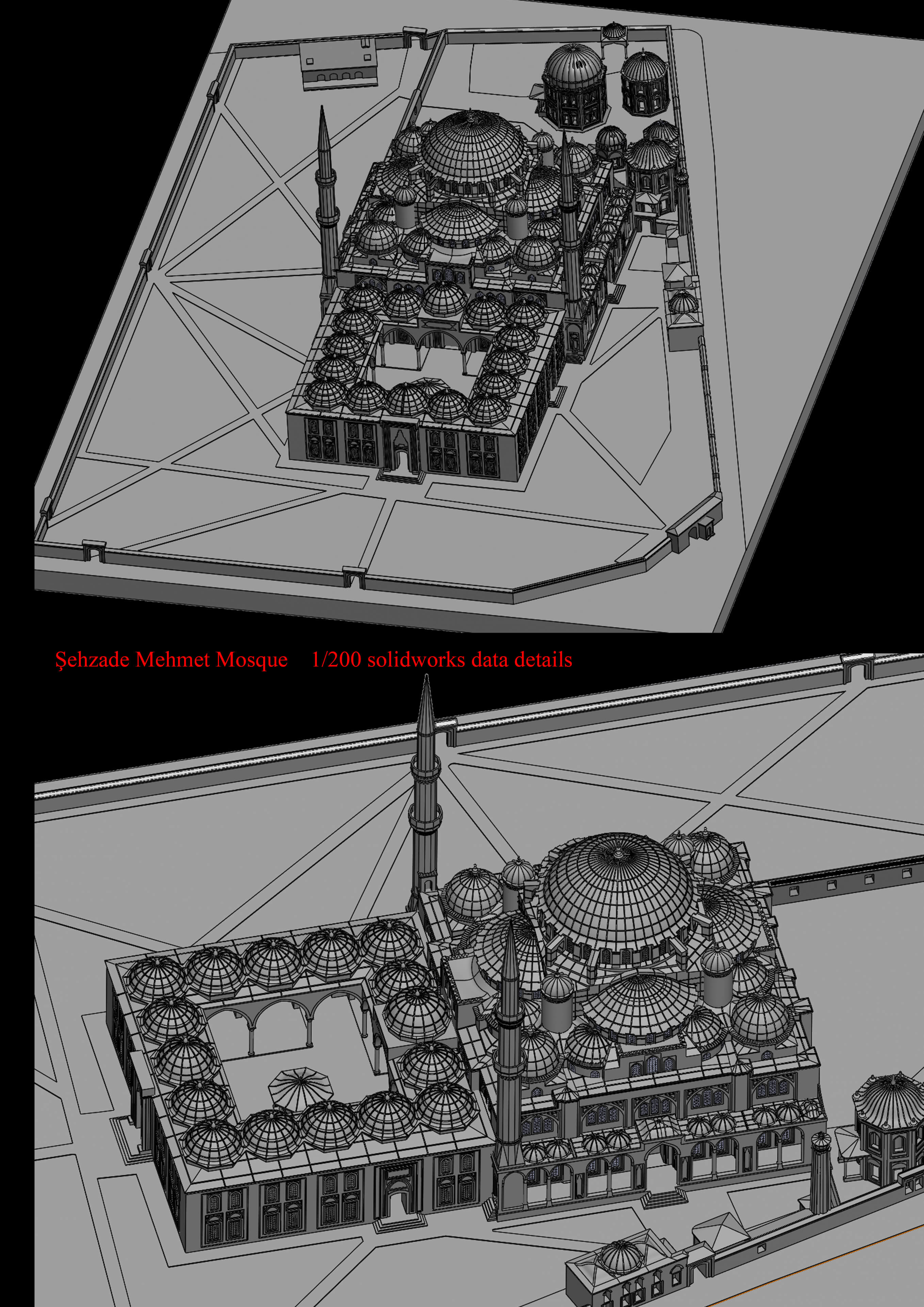 Sehzade Mehmet Mosque - 3D Model by BsTen