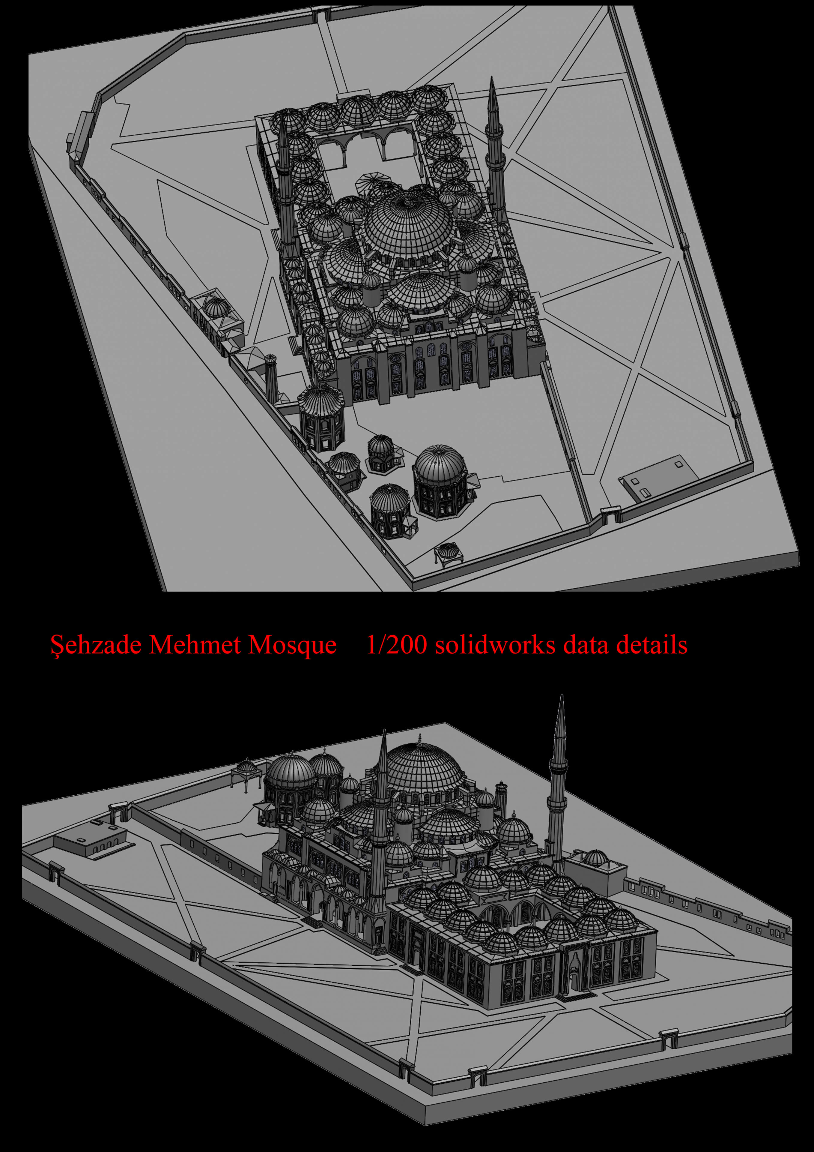 Sehzade Mehmet Mosque - 3D Model by BsTen