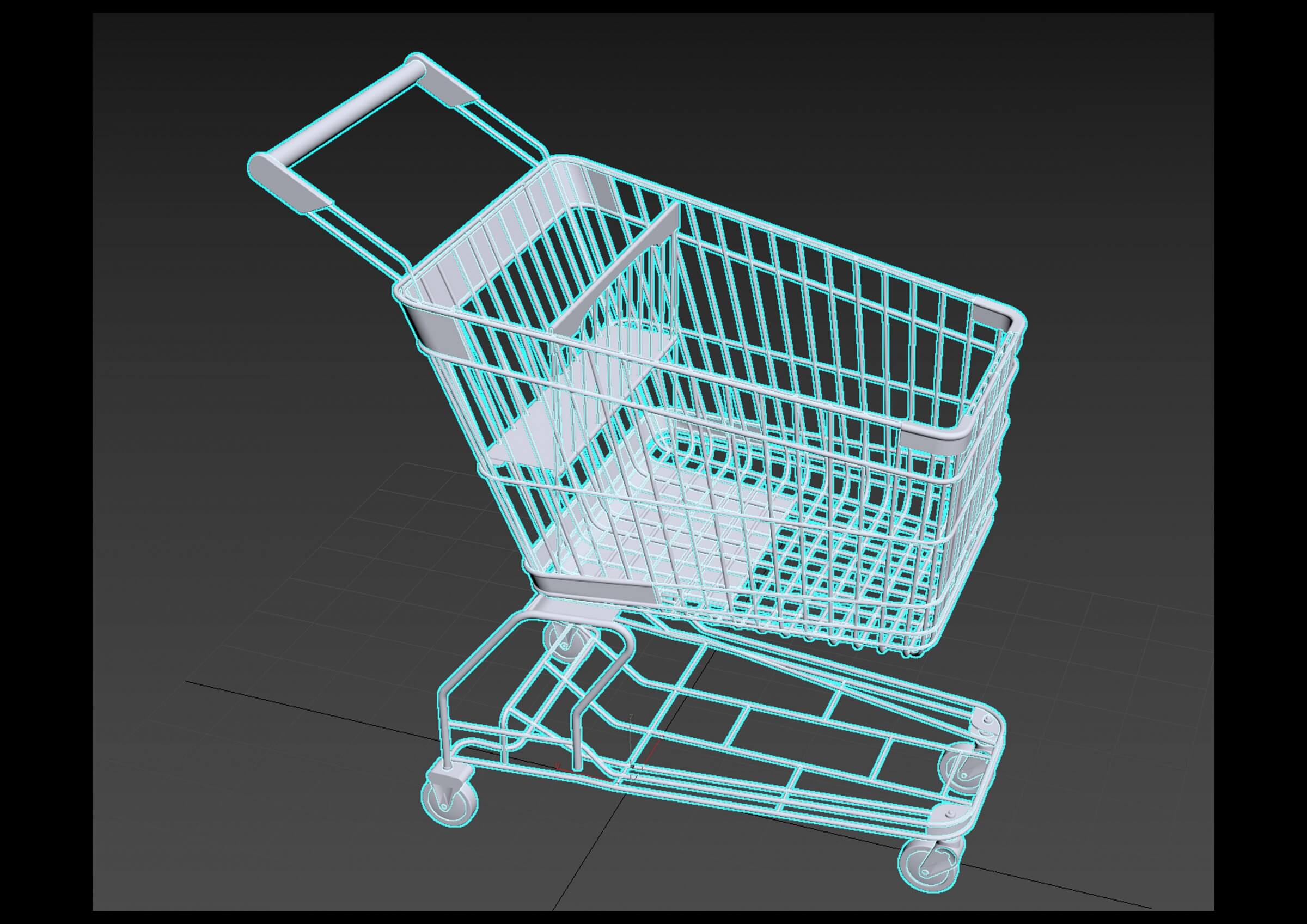 Shopping Cart - 3D Model by BsTen