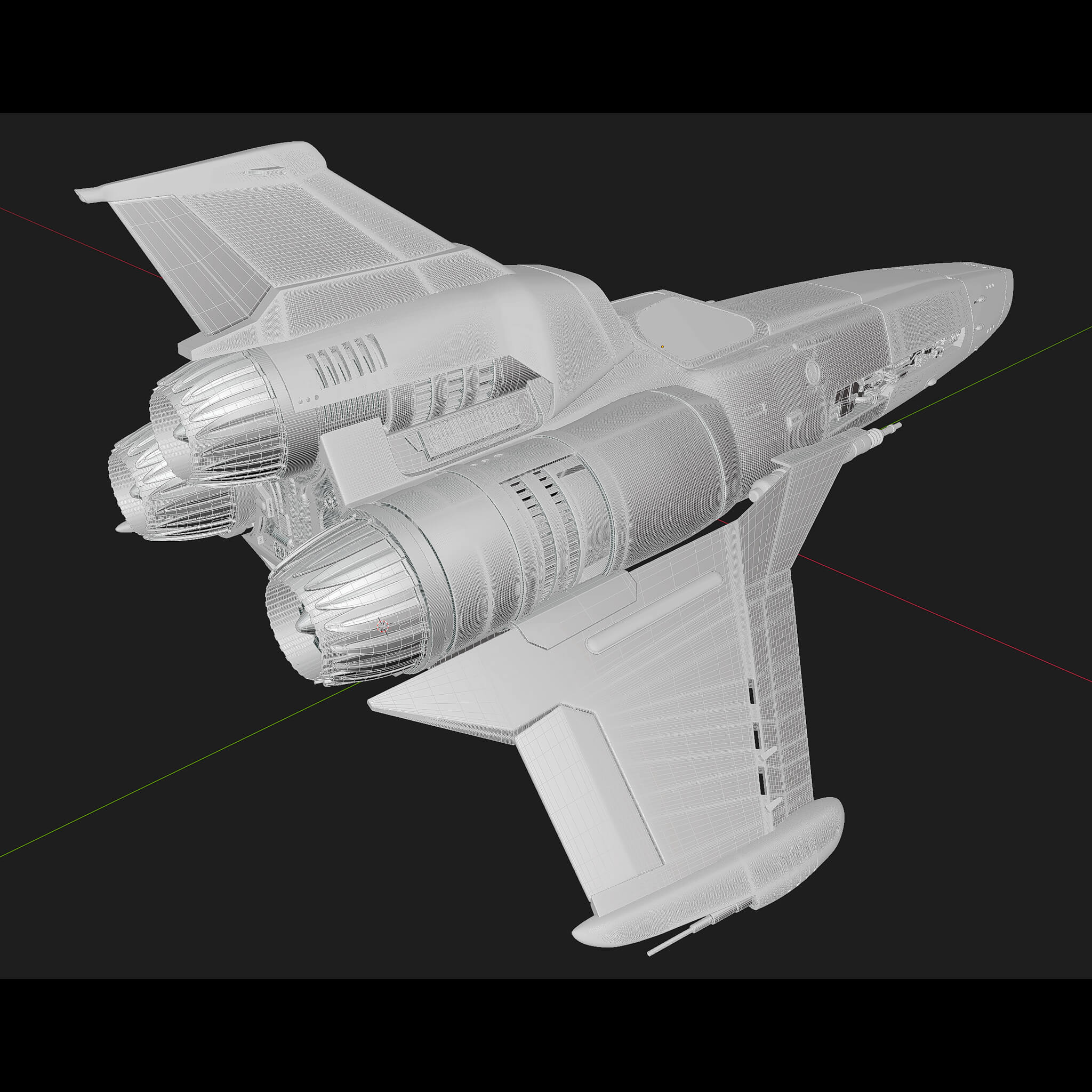 Space Fighter - 3D Model by BsTen