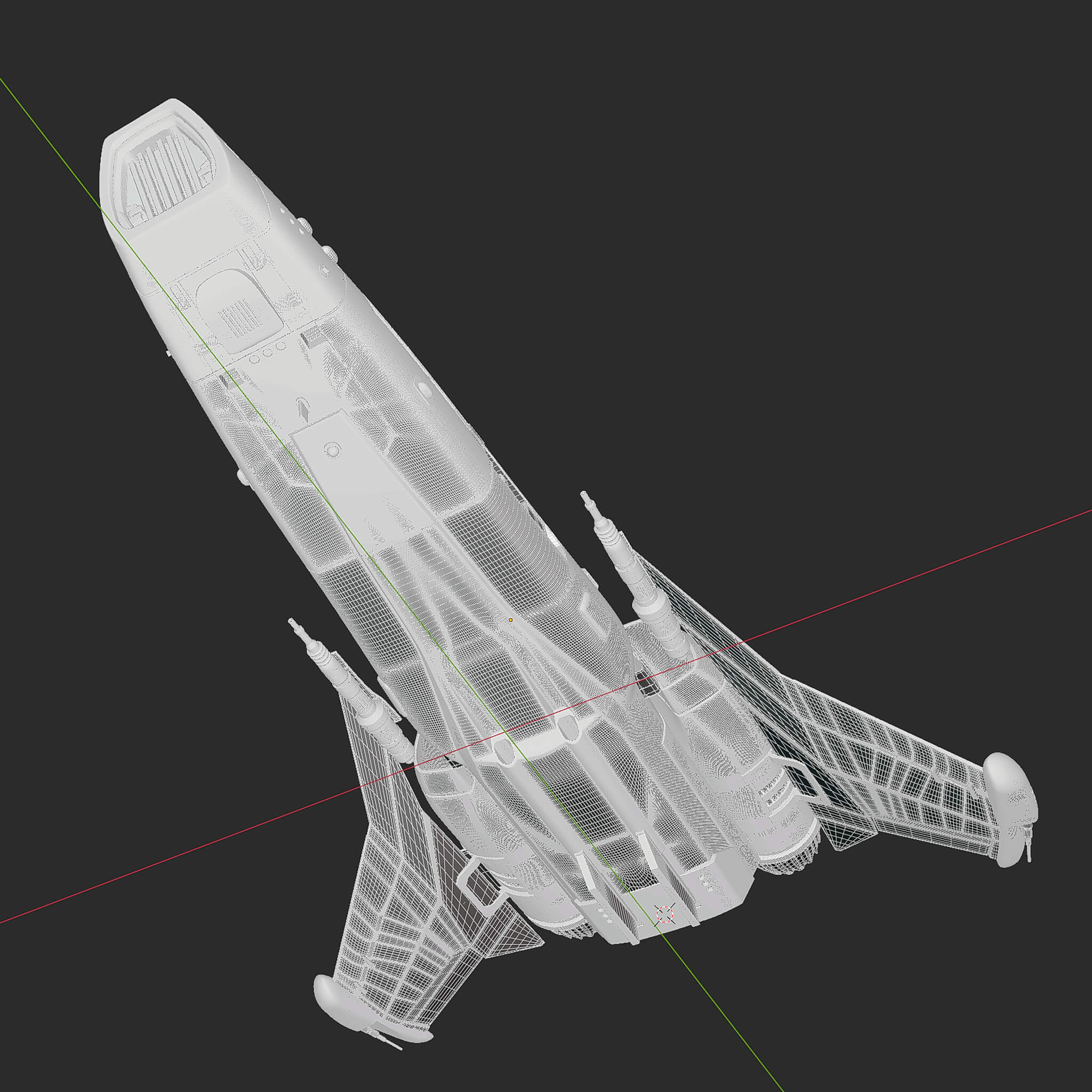 Space Fighter - 3D Model by BsTen