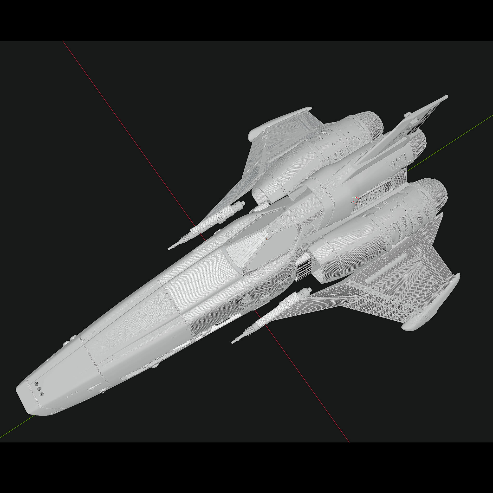 Space Fighter - 3D Model by BsTen