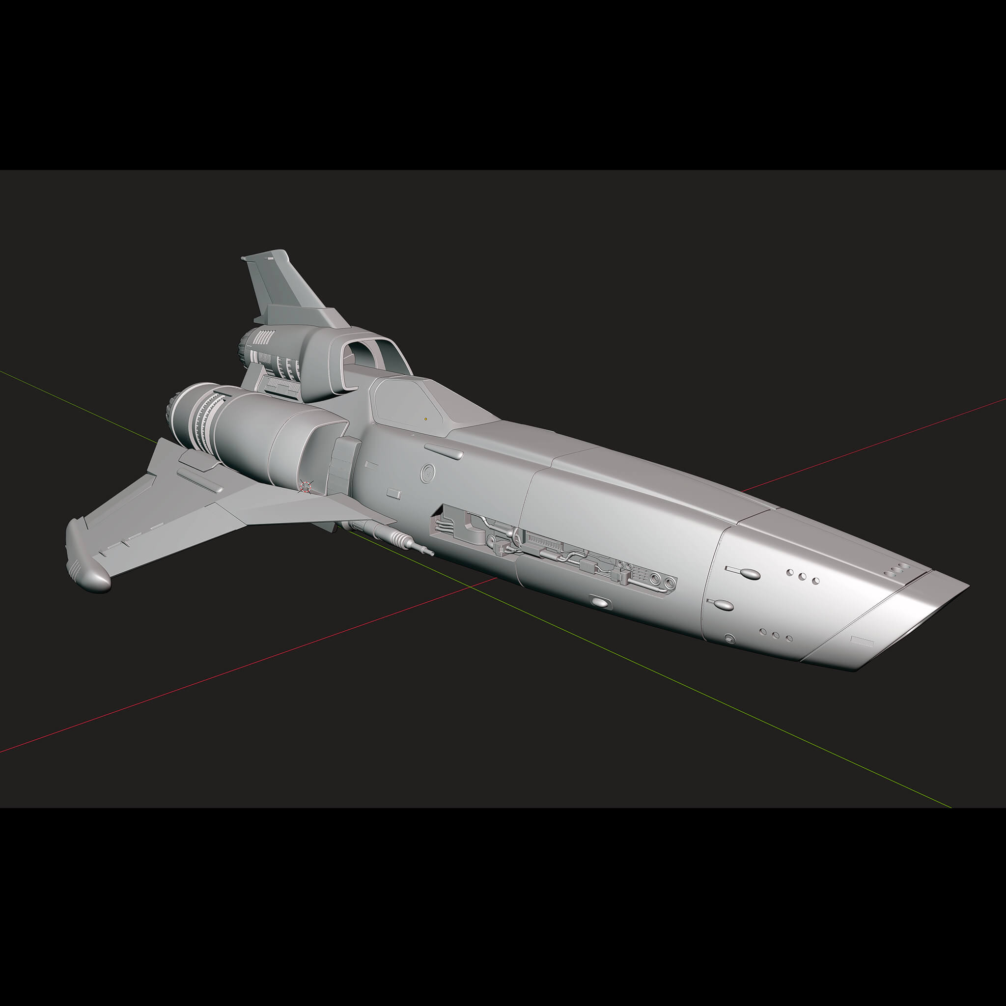 Space Fighter - 3D Model by BsTen