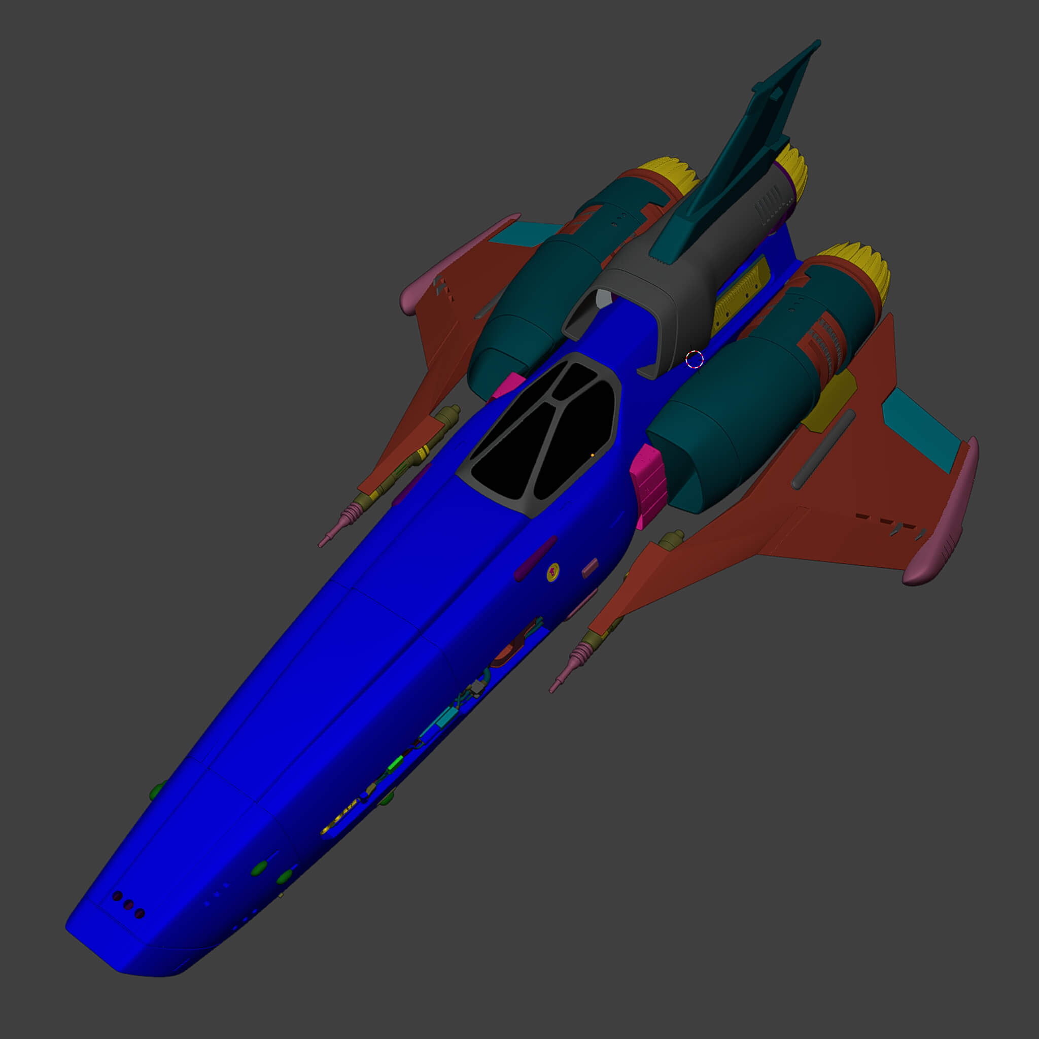 Space Fighter - 3D Model by BsTen