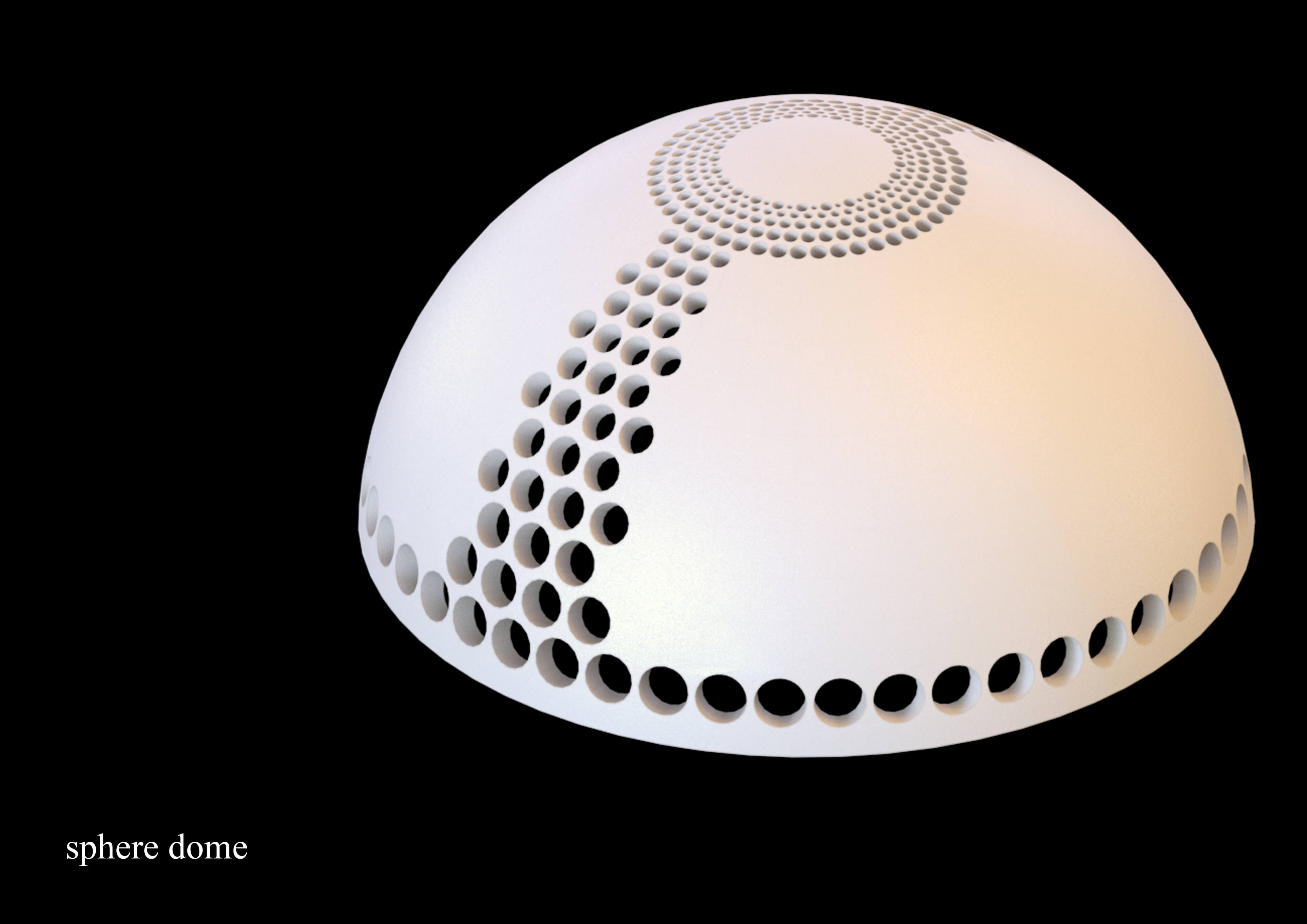 Sphere Dome Dots - 3D Model by BsTen