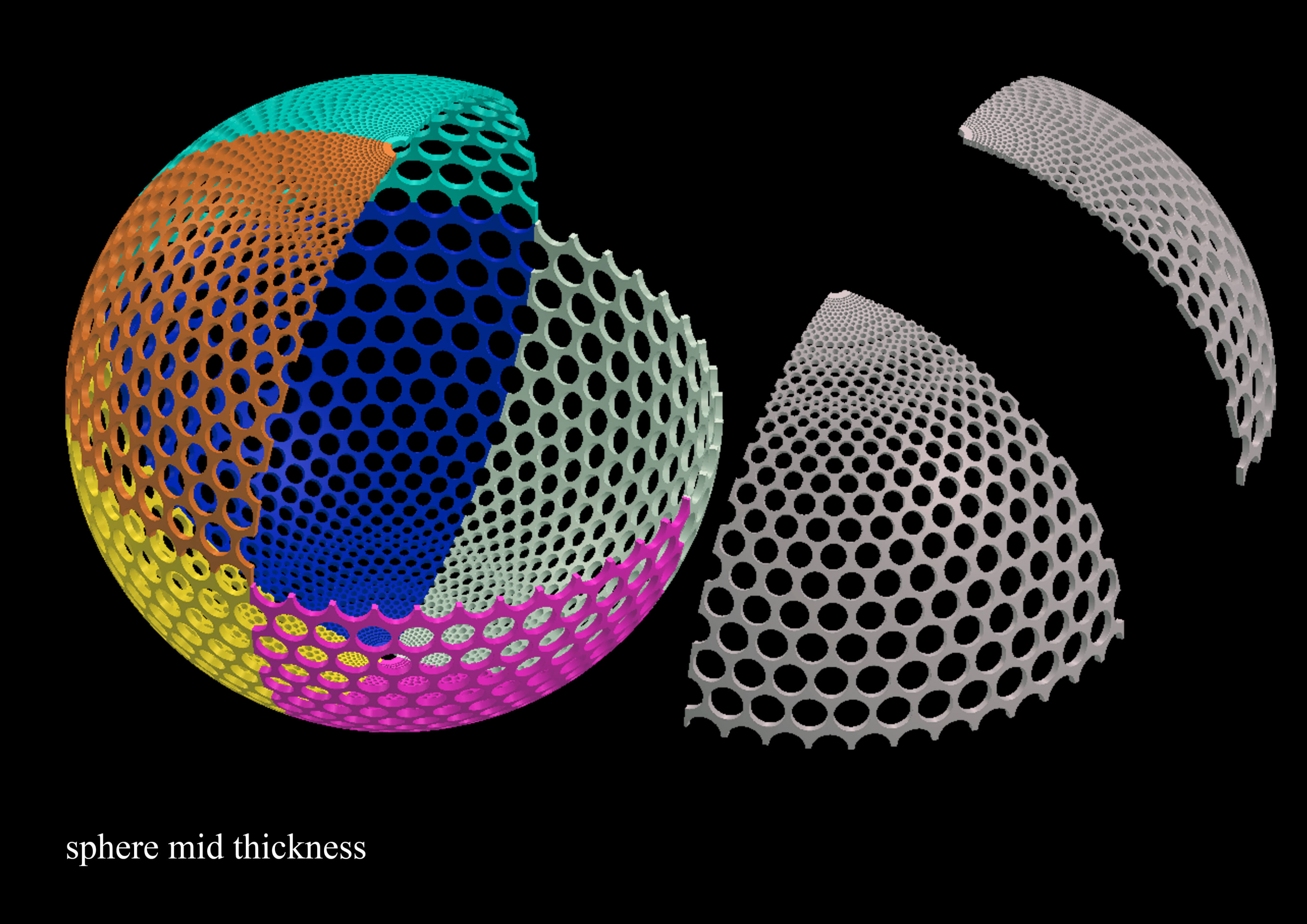 Sphere Dome Dots - 3D Model by BsTen