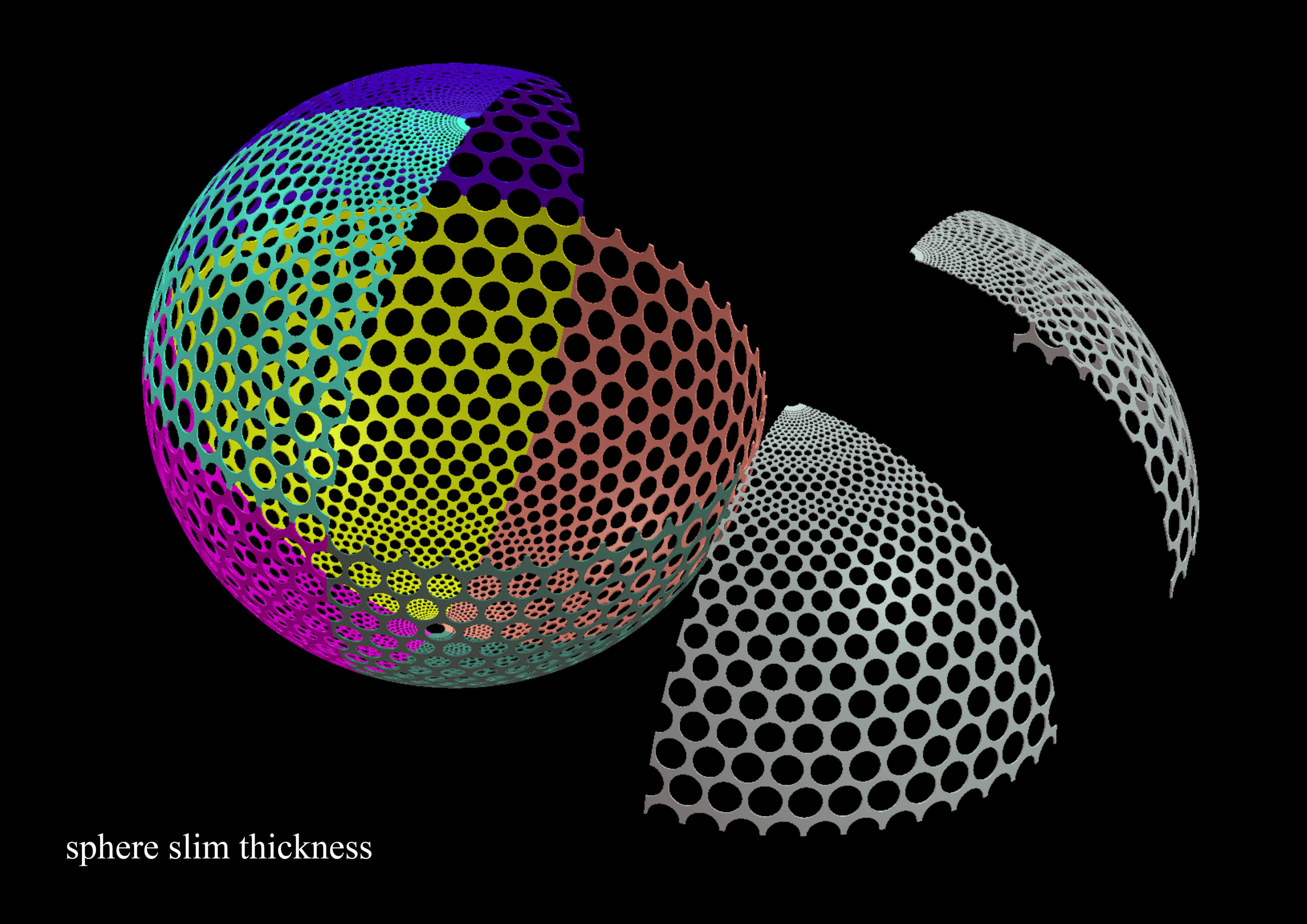 Sphere Dome Dots - 3D Model by BsTen