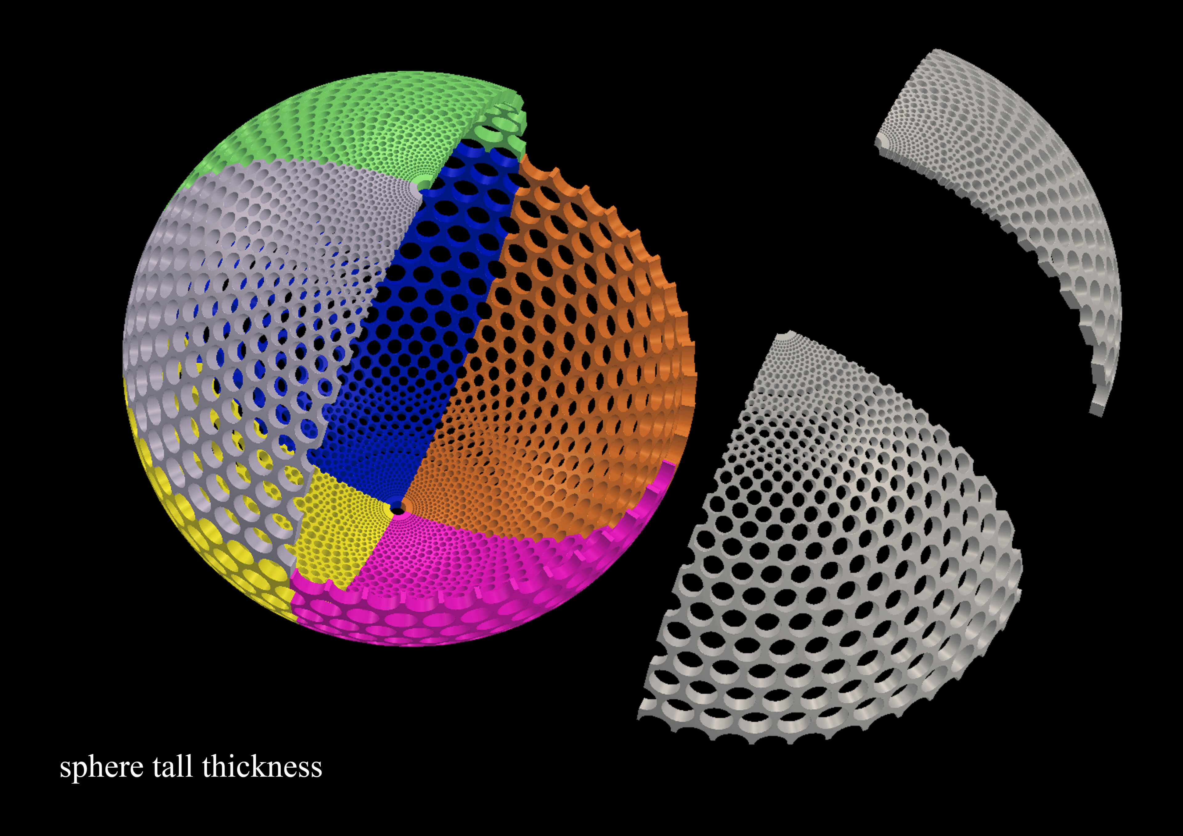 Sphere Dome Dots - 3D Model by BsTen