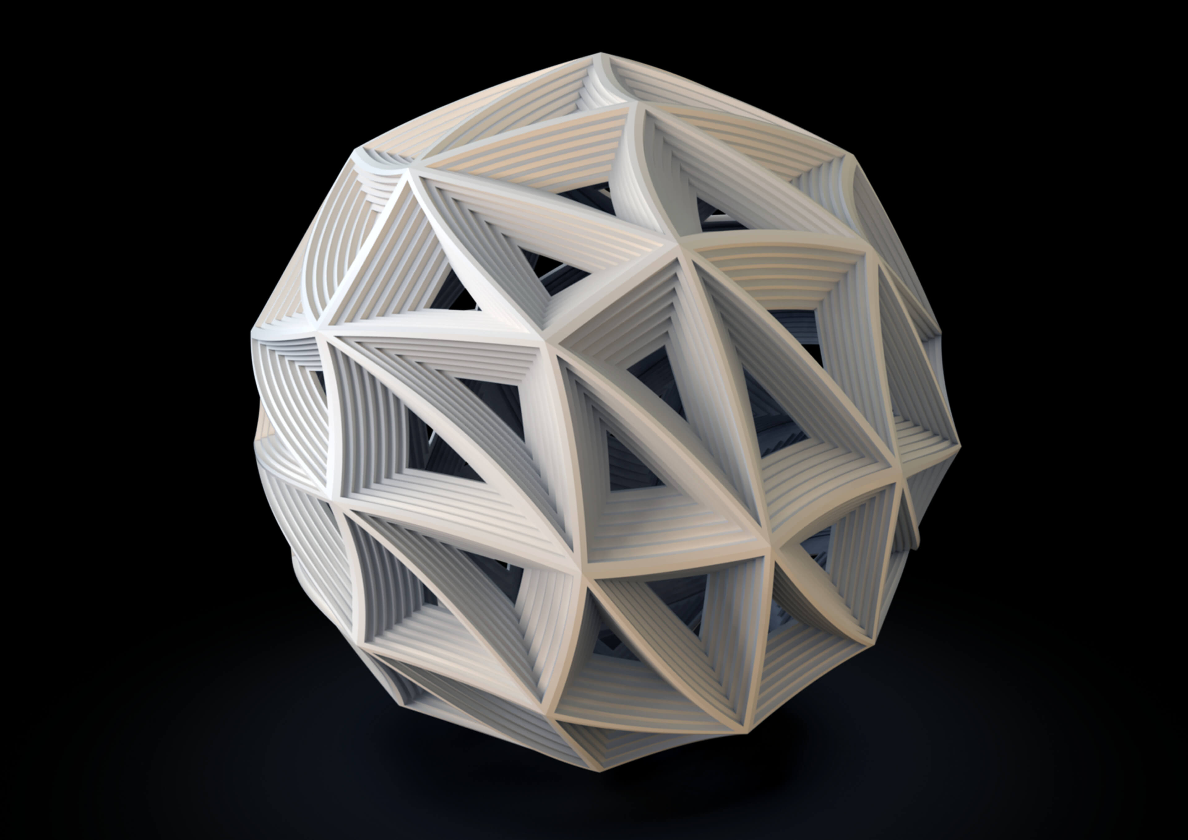 Spheretrebone Origami Egg - 3D Model by BsTen