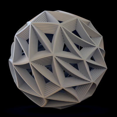 Spheretrebone Origami Egg - 3D Model by BsTen