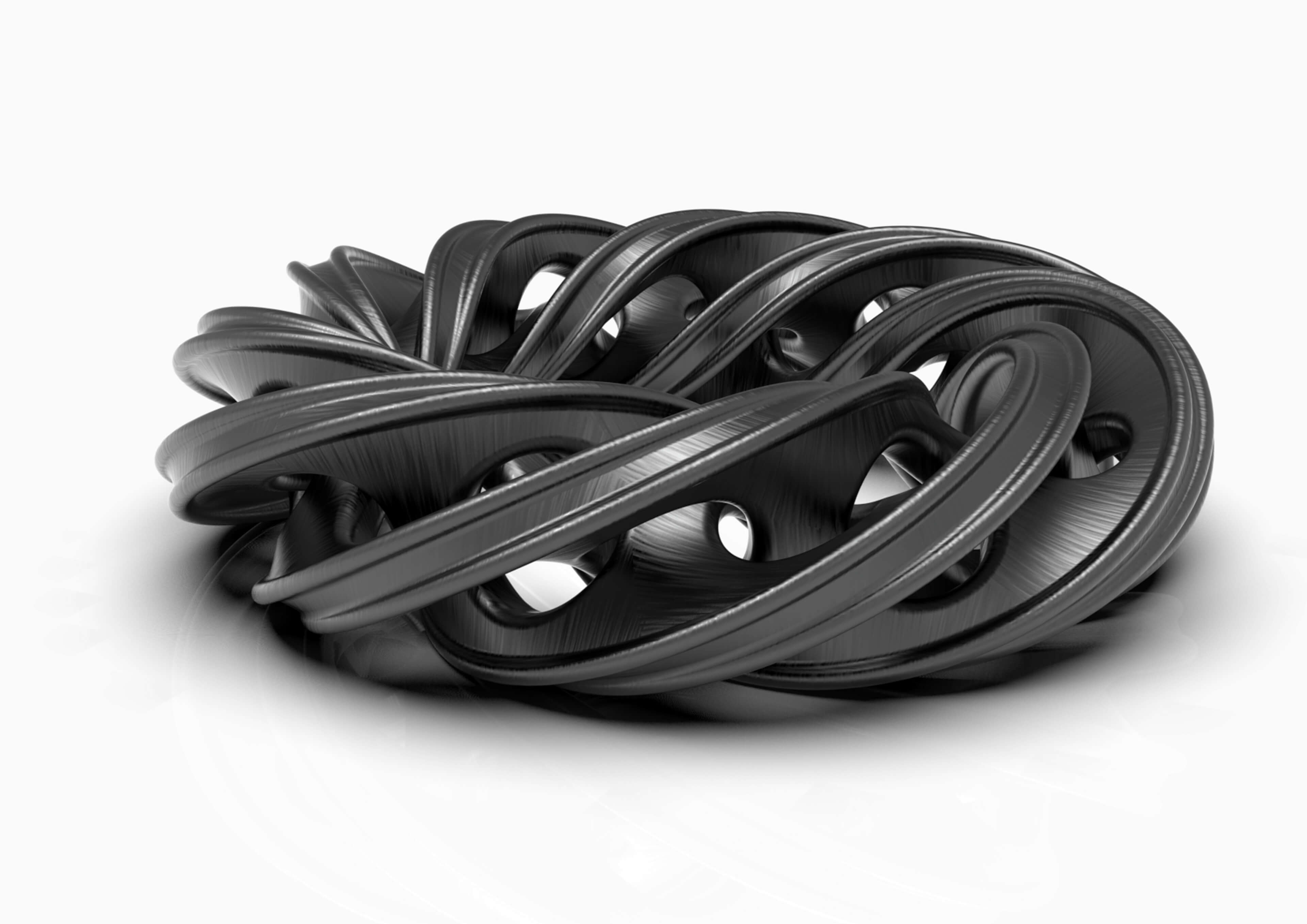 Spiralhole Spiral Ring - 3D Print Model by BsTen