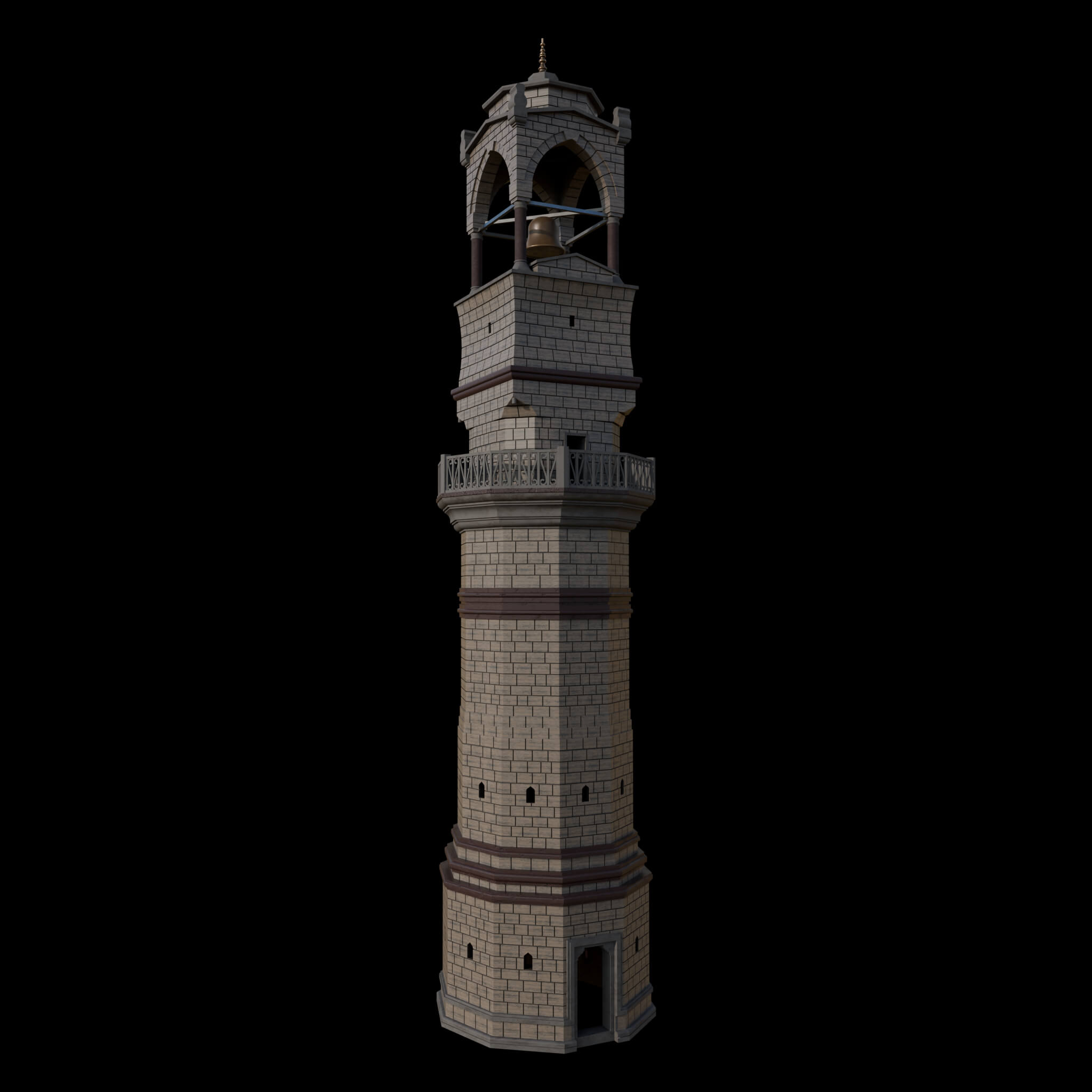 T Clock Tower - 3D Model by BsTen