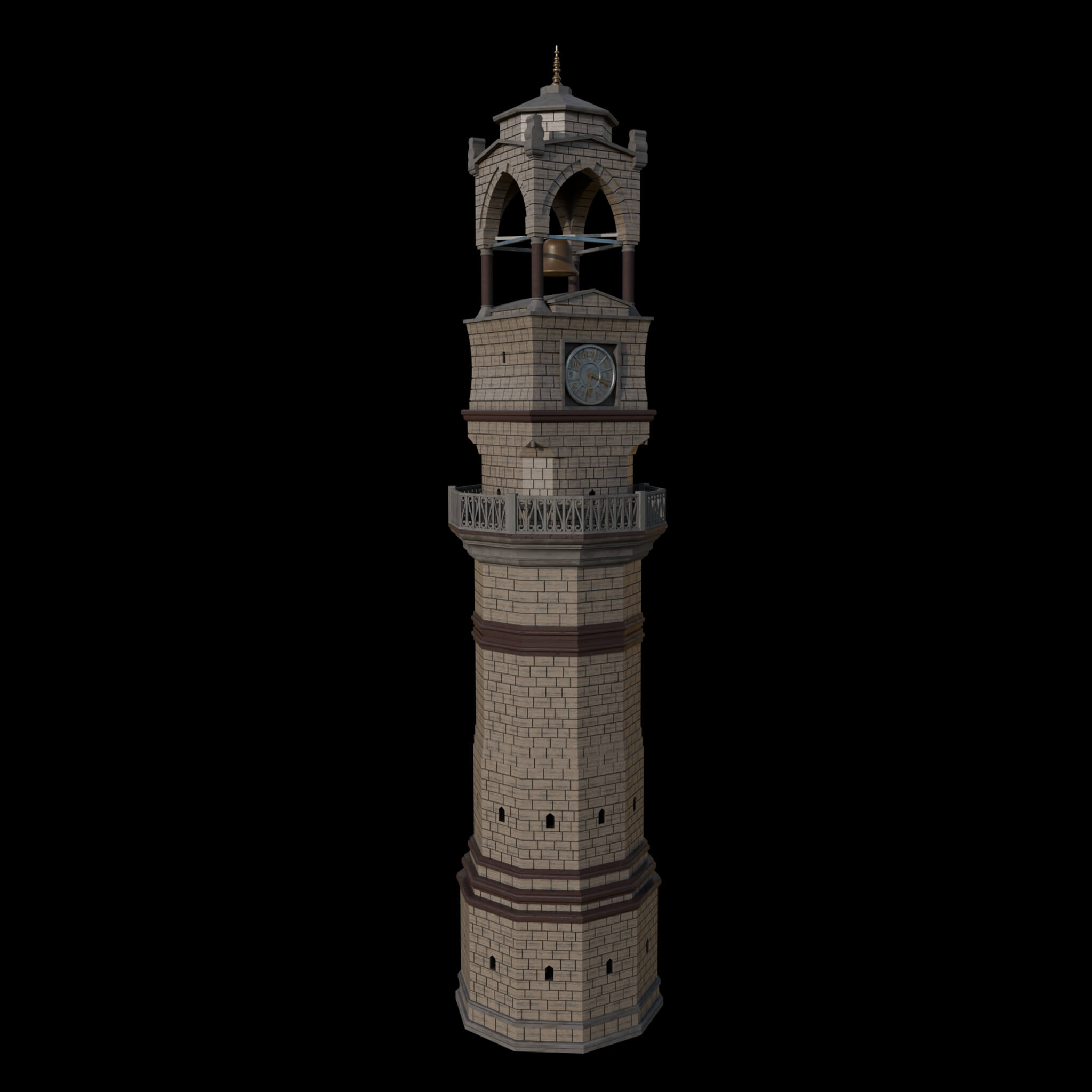 T Clock Tower - 3D Model by BsTen