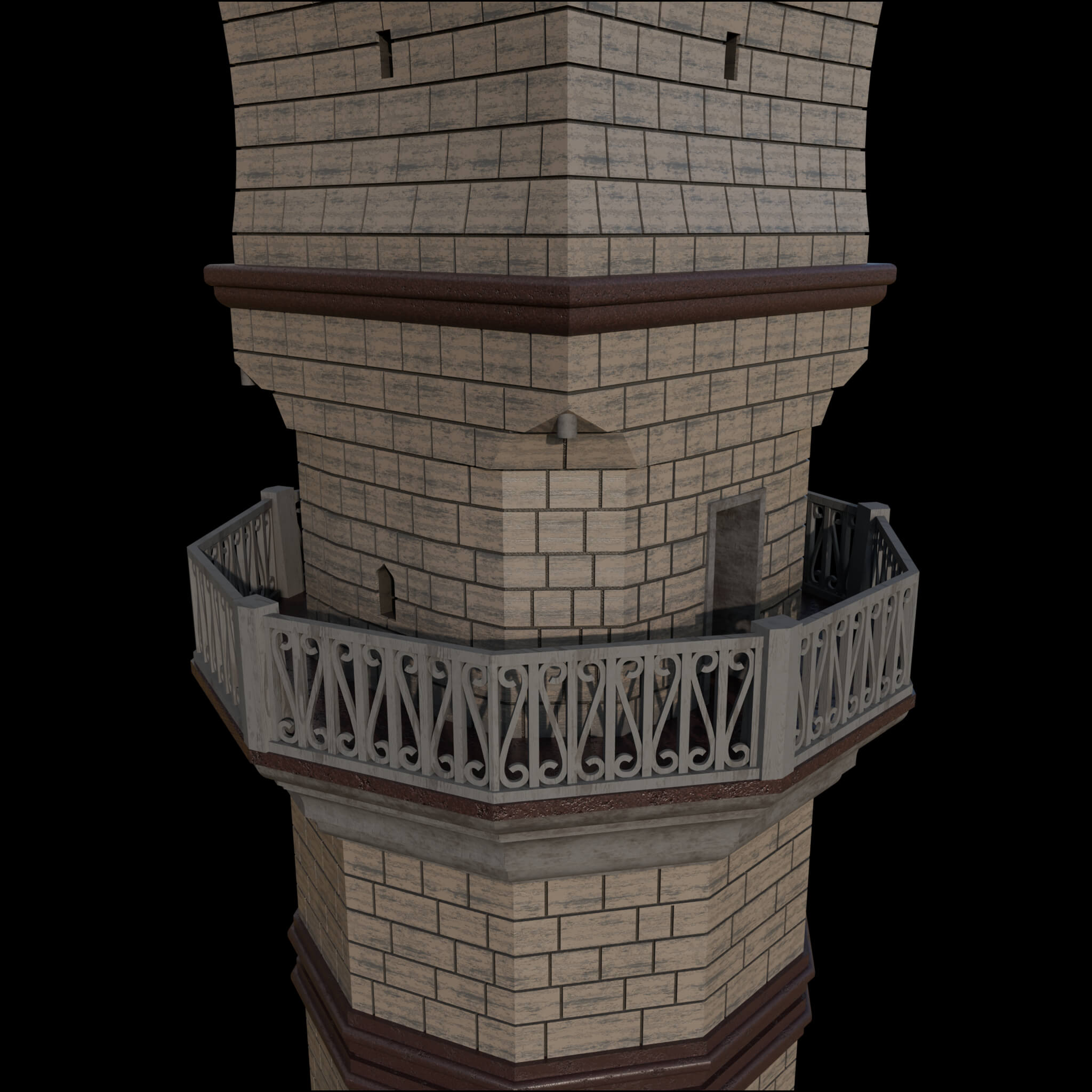 T Clock Tower - 3D Model by BsTen
