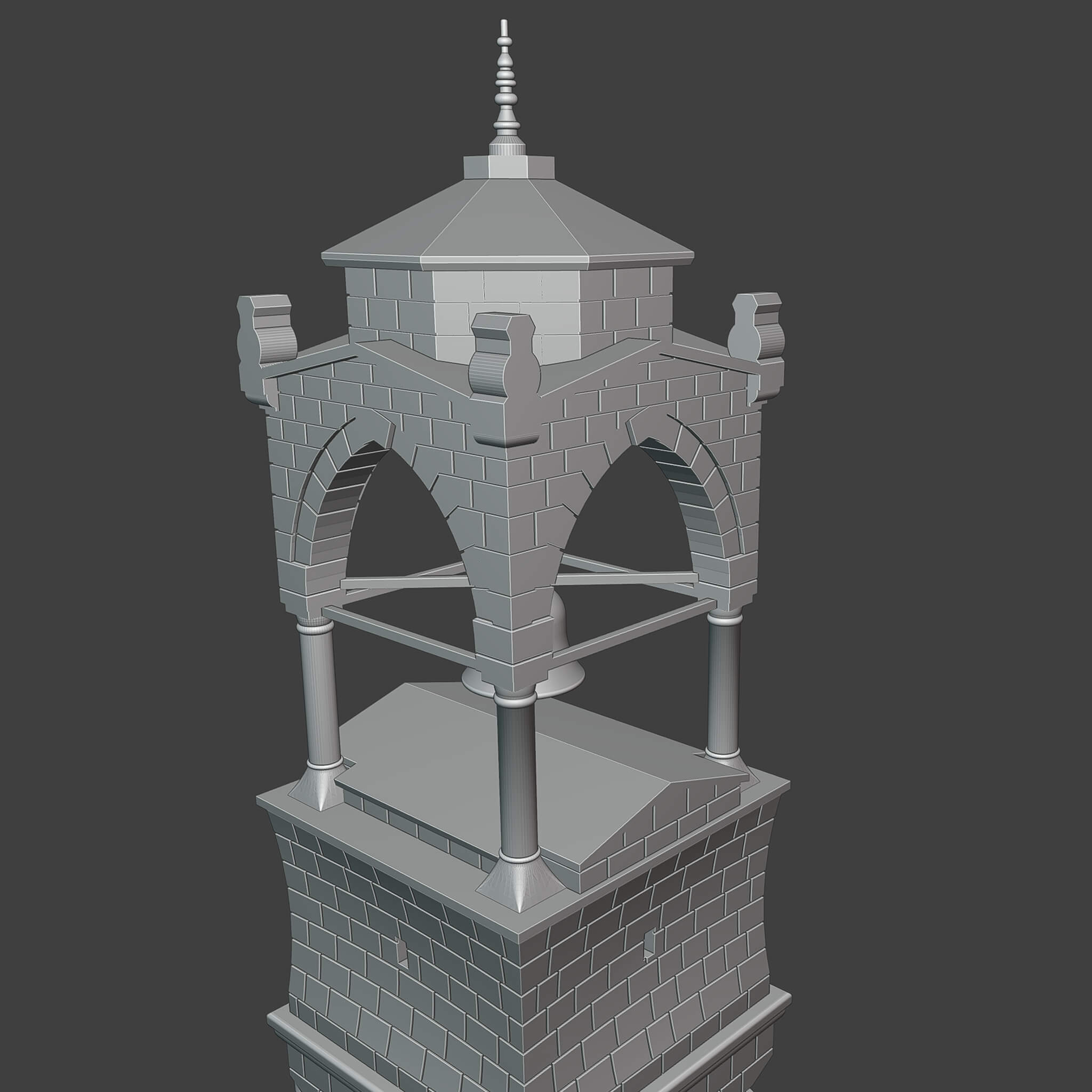 T Clock Tower - 3D Model by BsTen