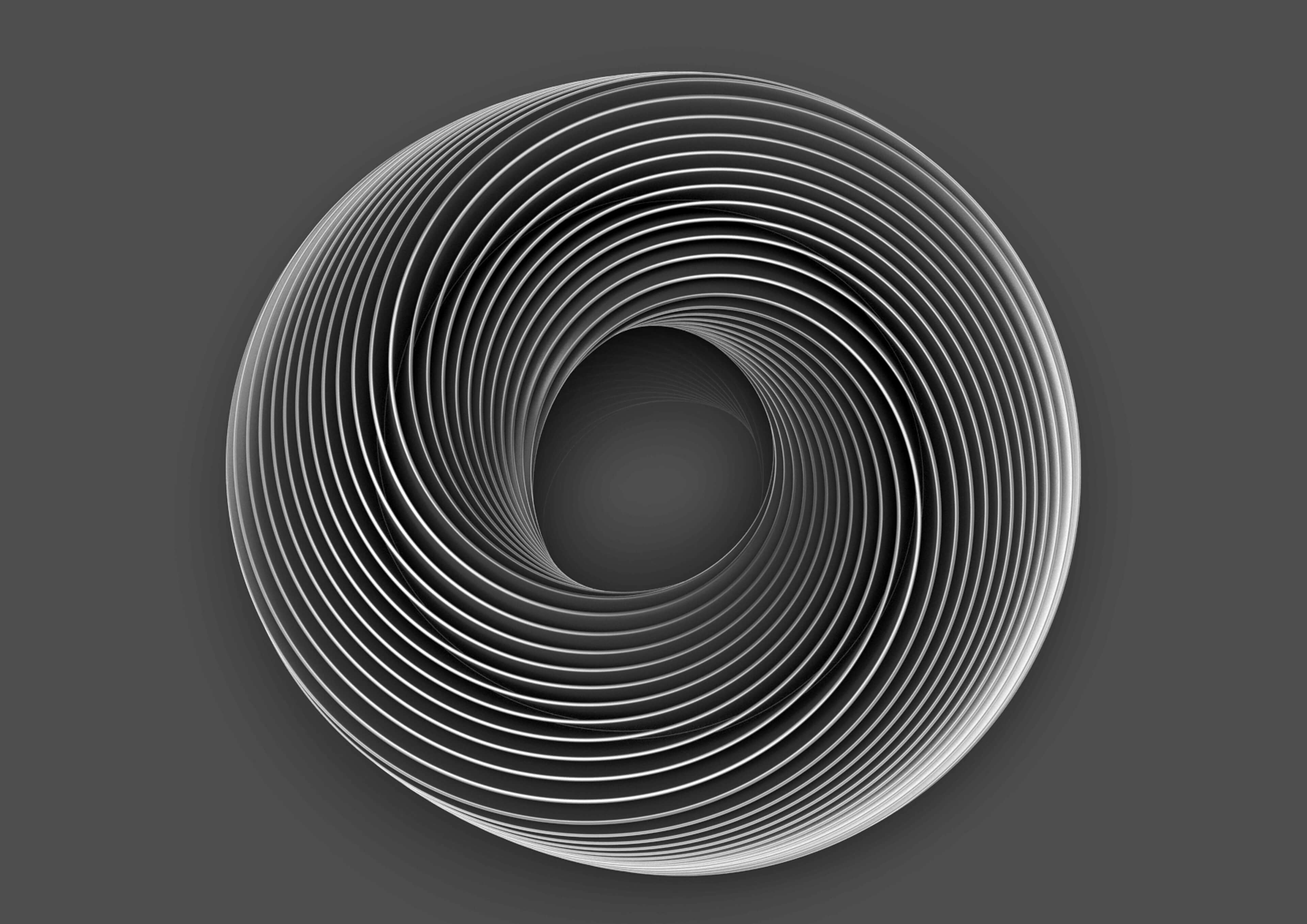 Thorusdeep Spiral Glass Sculpture - 3D Model by BsTen