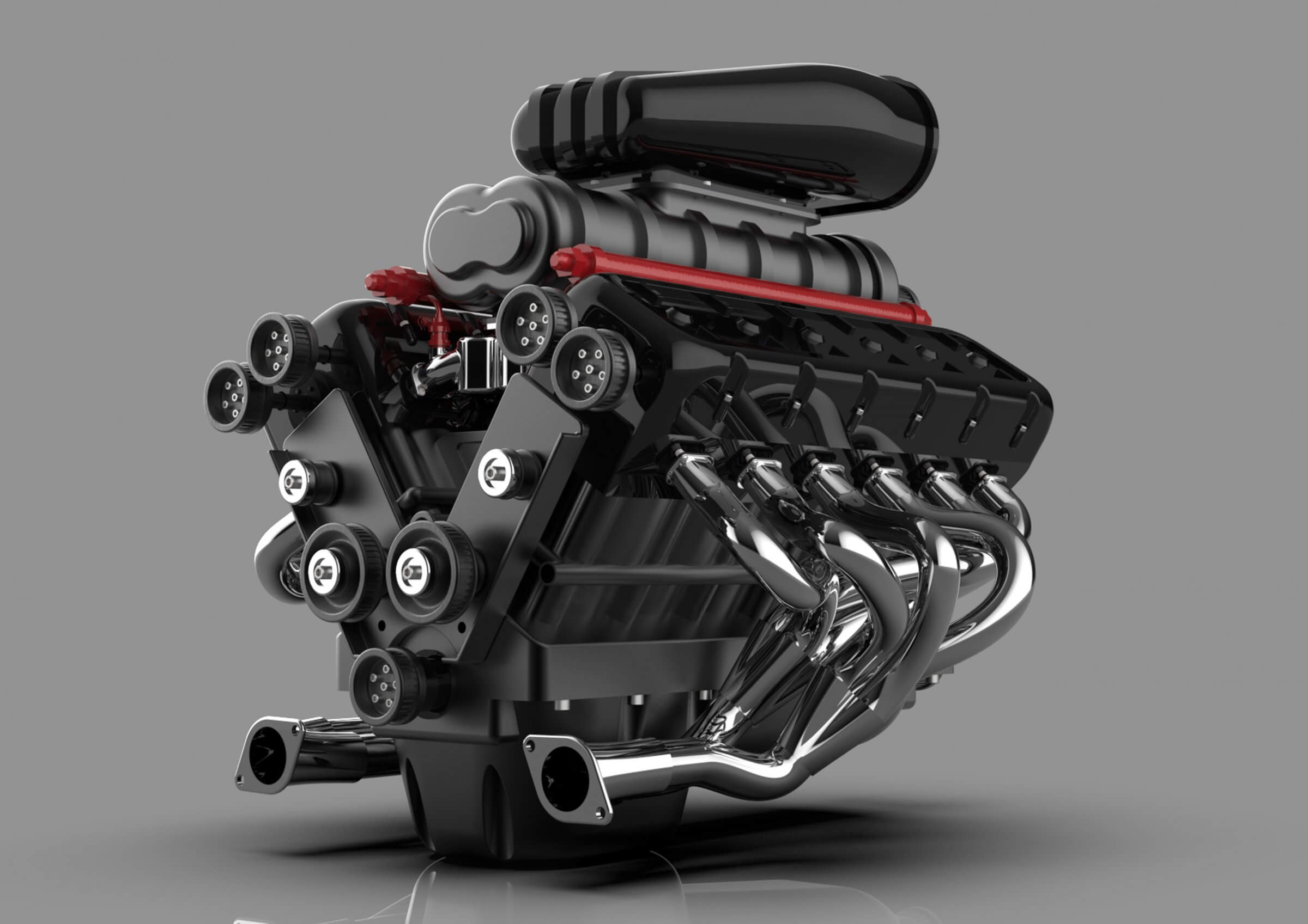 V12 Engine - 3D Model by BsTen