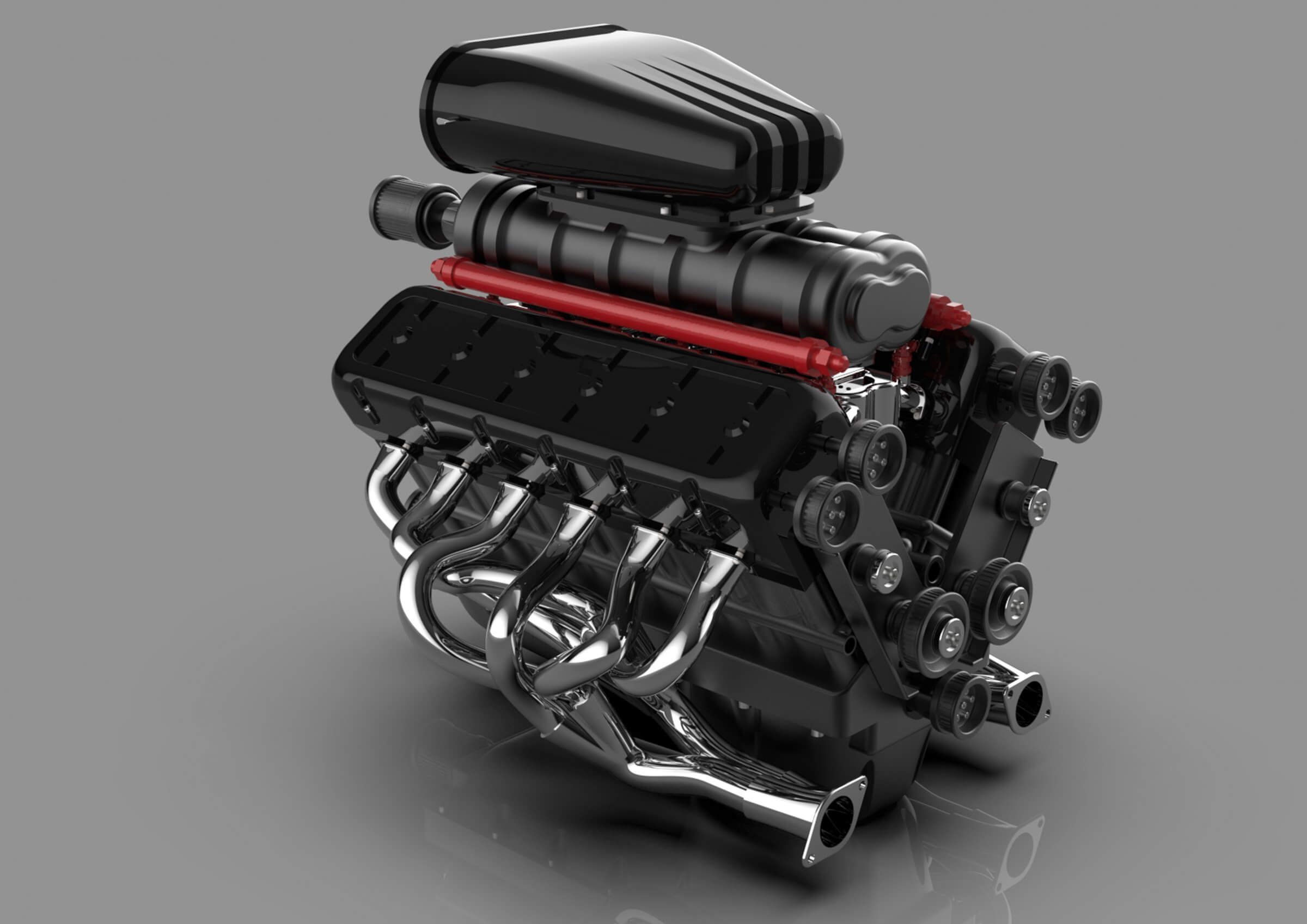 V12 Engine - 3D Model by BsTen