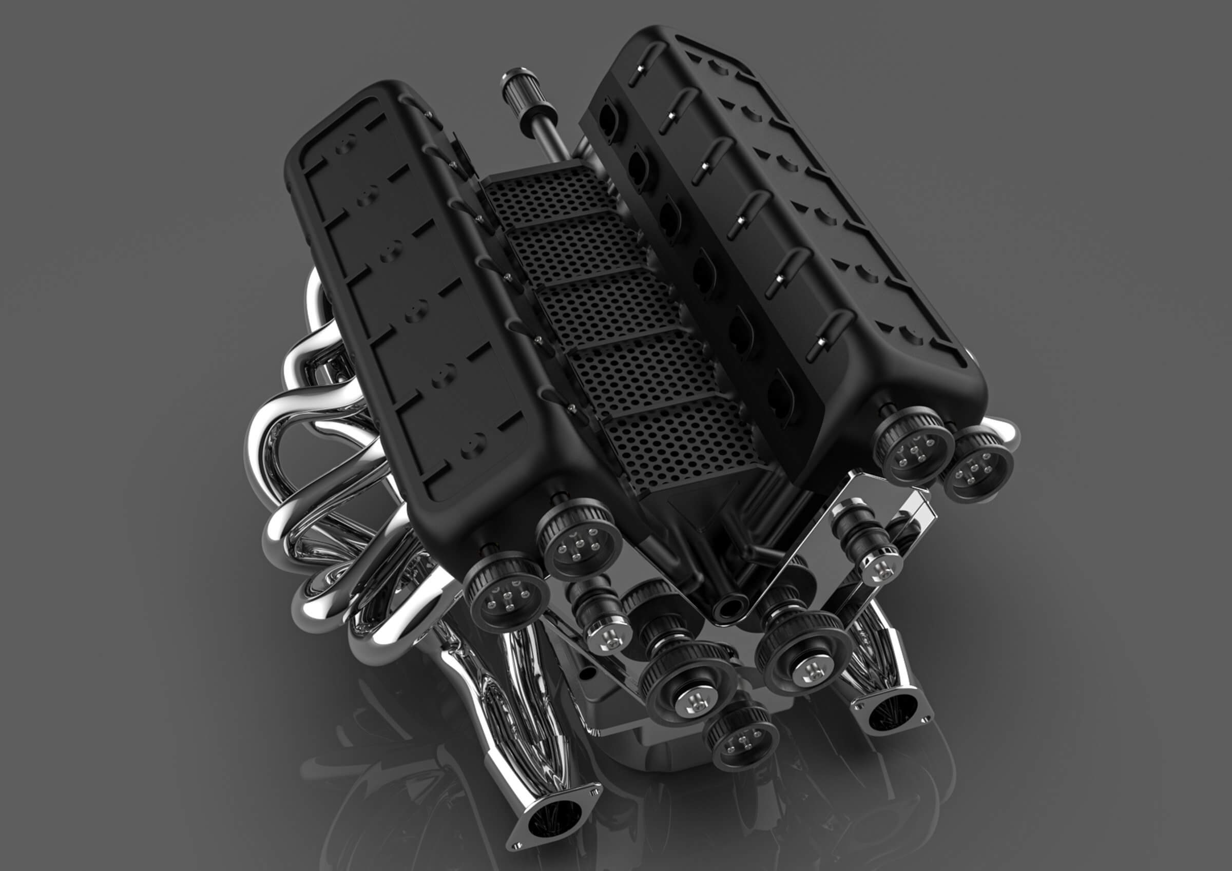 V12 Engine - 3D Model by BsTen