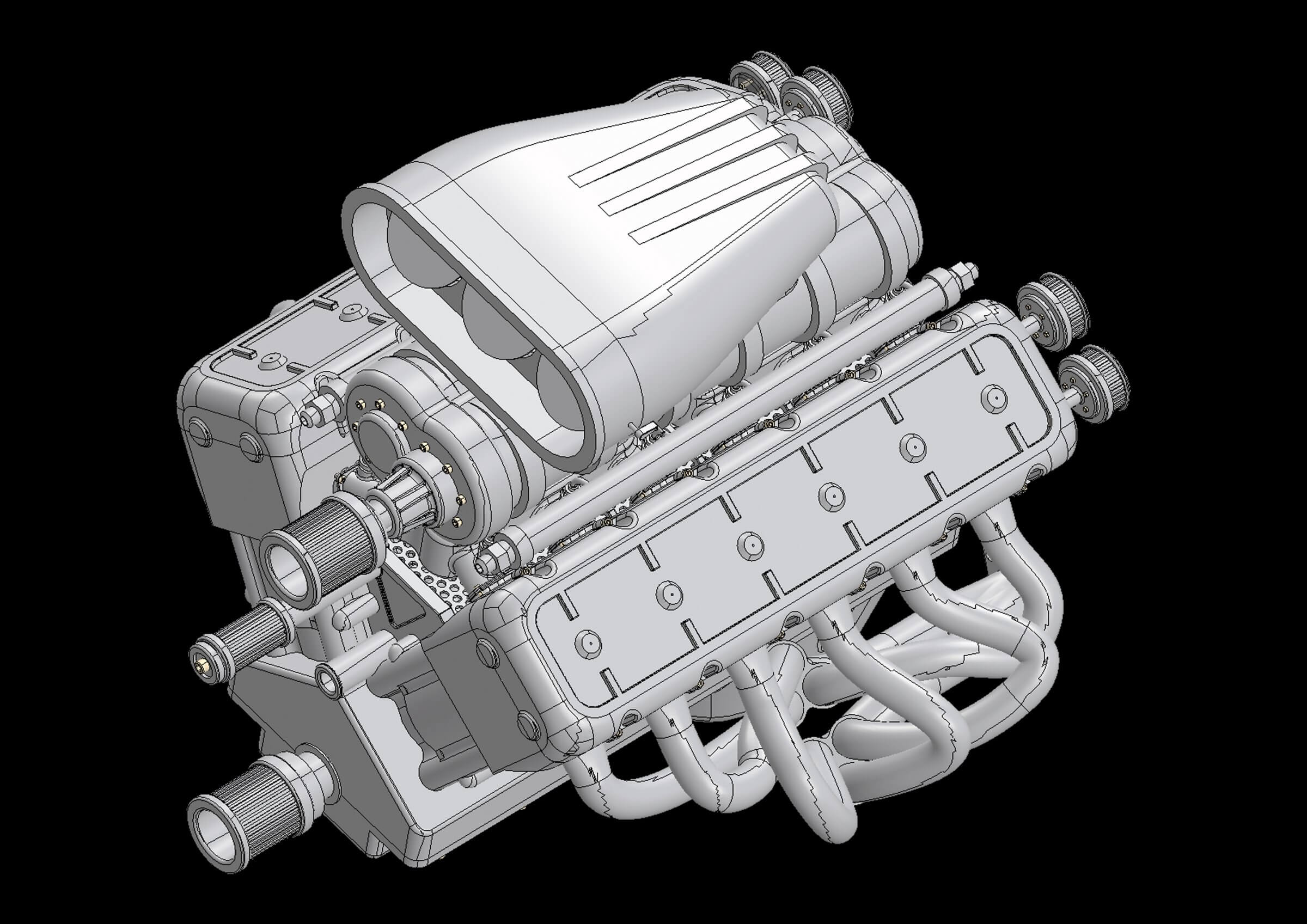 V12 Engine - 3D Model by BsTen