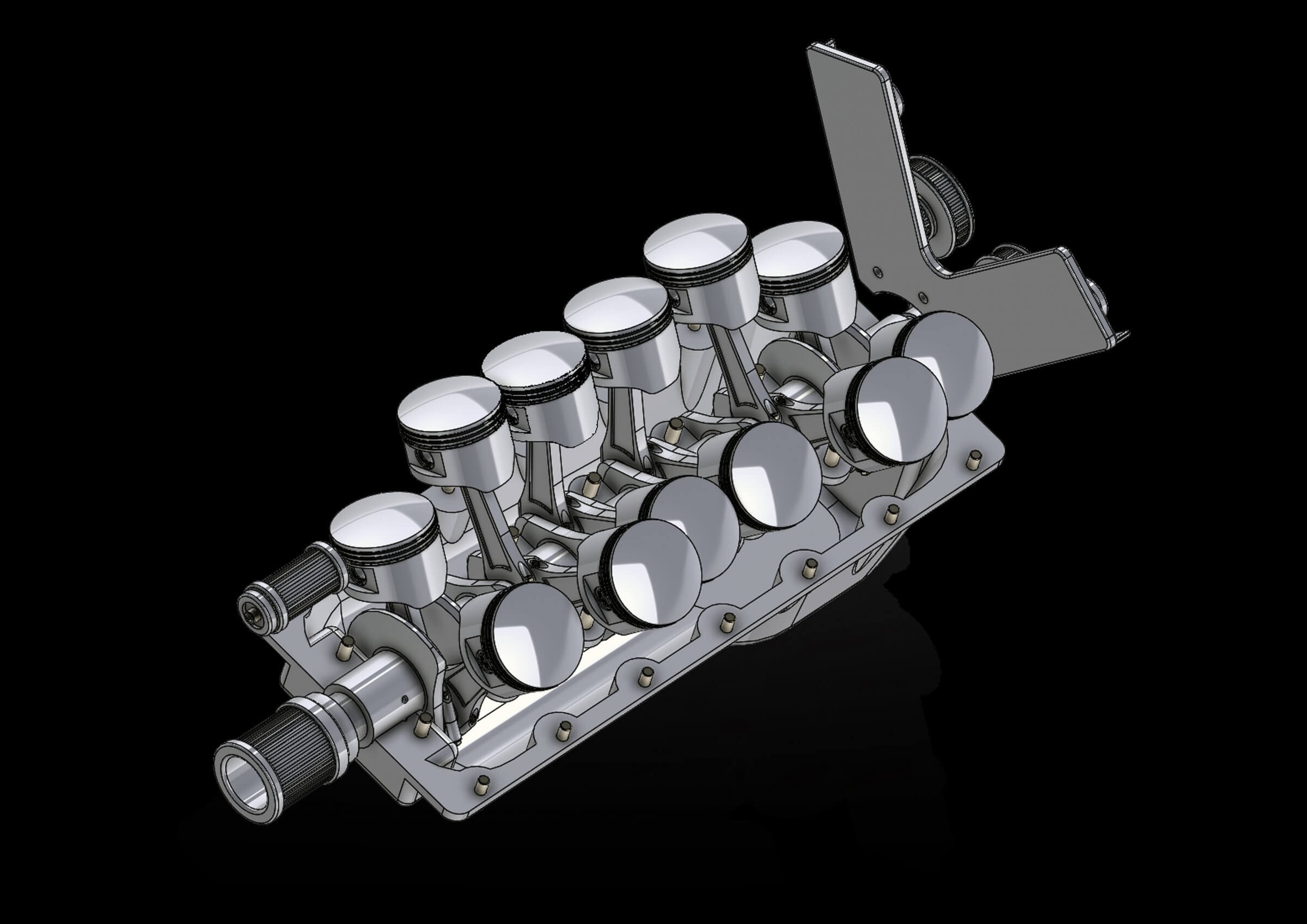 V12 Engine - 3D Model by BsTen