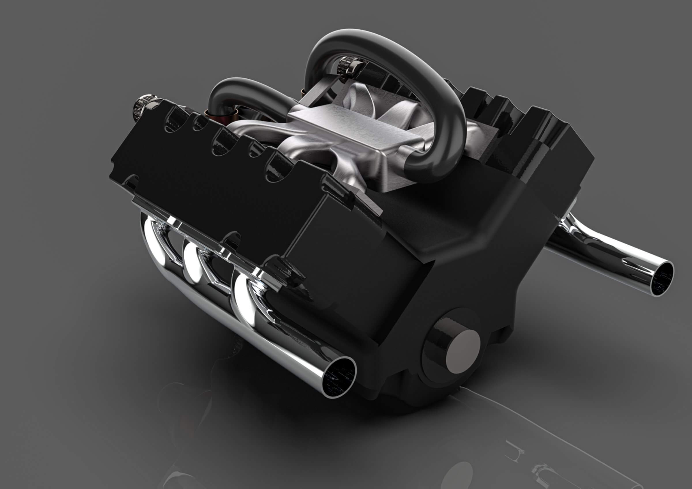 V6 Engine - 3D Model by BsTen