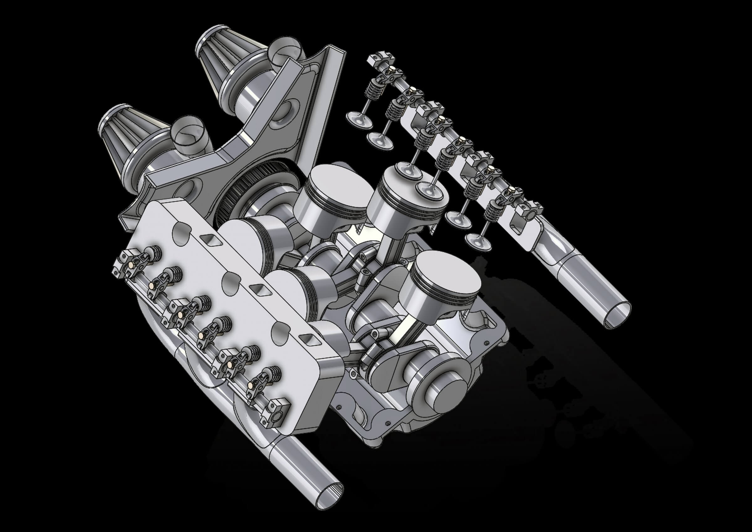 V6 Engine - 3D Model by BsTen