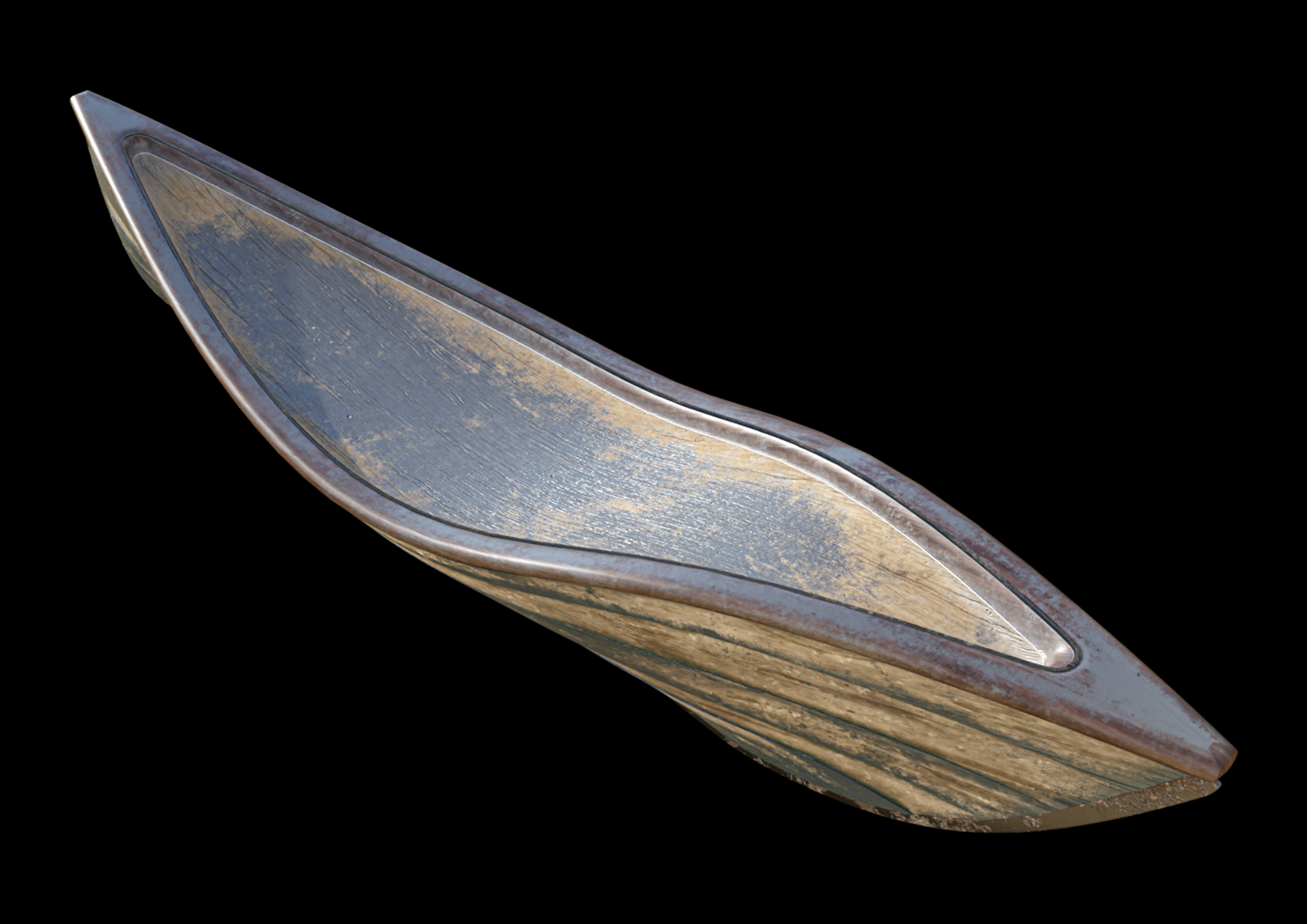 Wooden Boat Mesh Model by BsTen