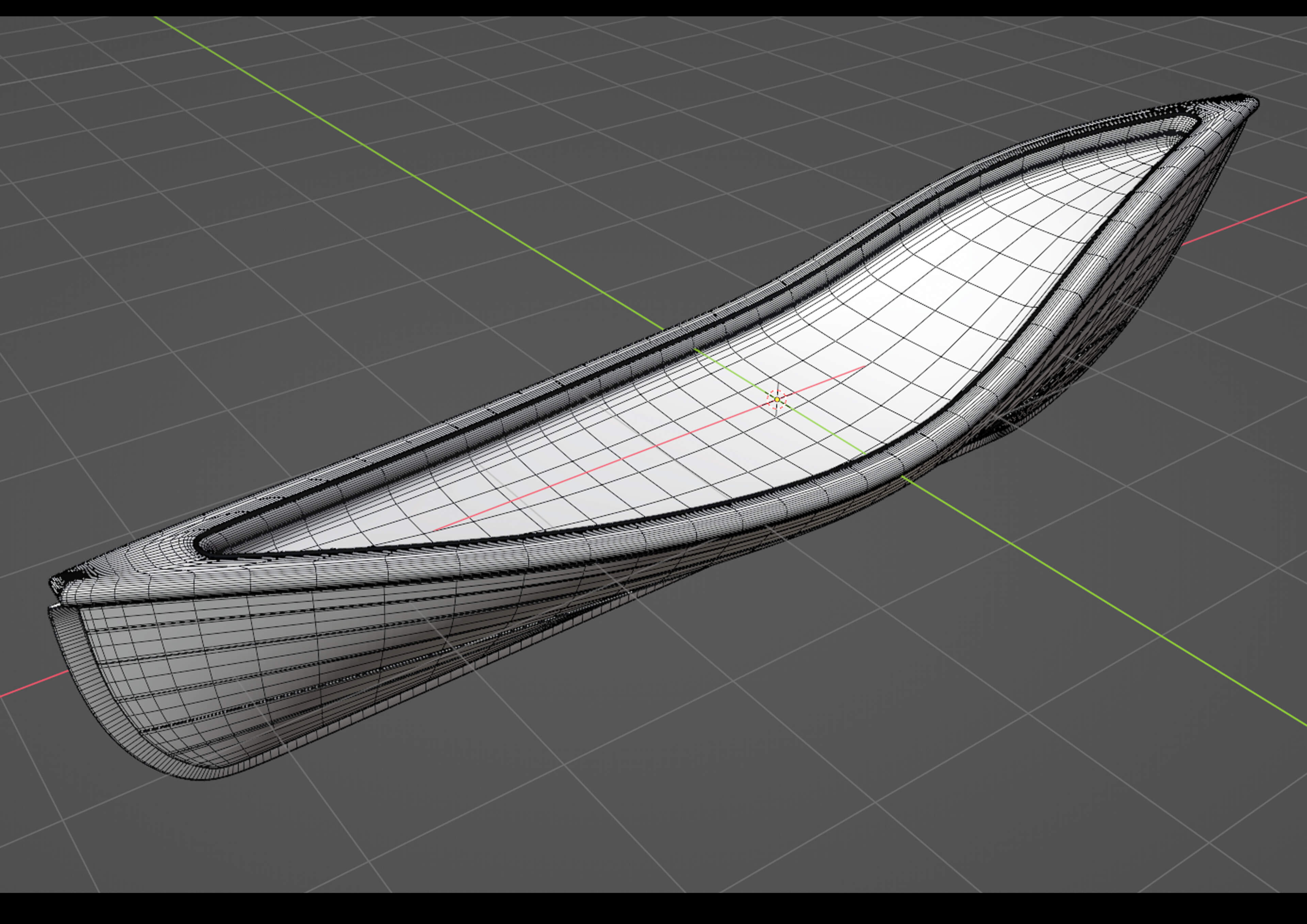 Wooden Boat Mesh Model by BsTen