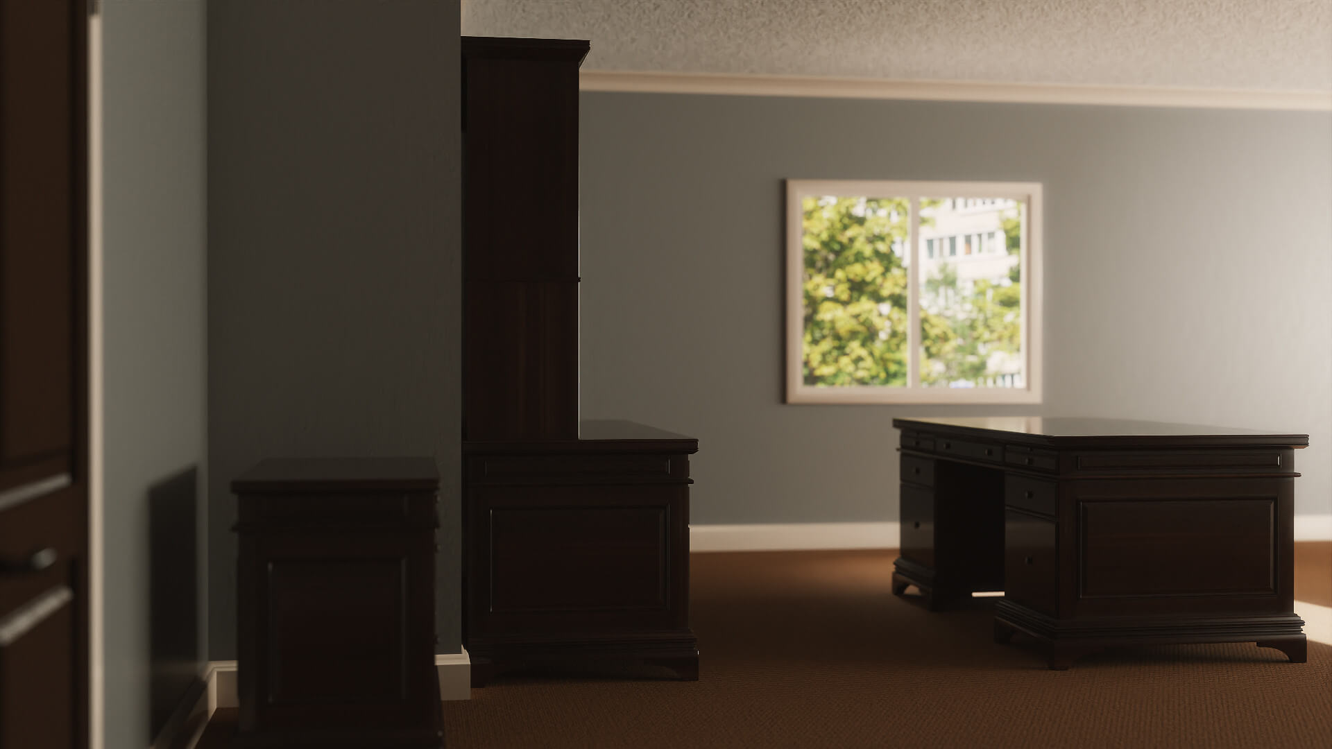Classic Office Furniture - 3D Model by BSW2142