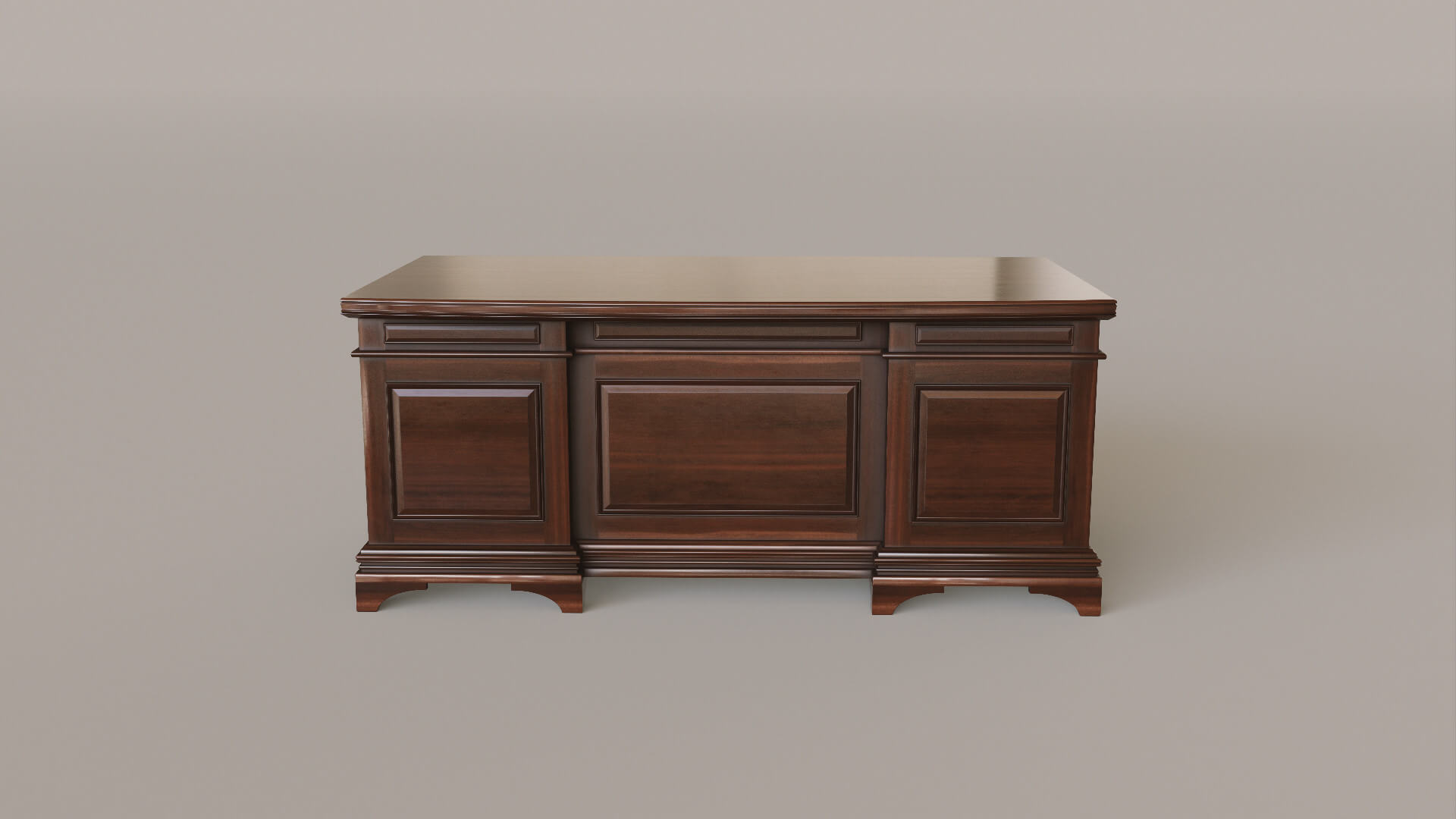 Classic Office Furniture - 3D Model by BSW2142