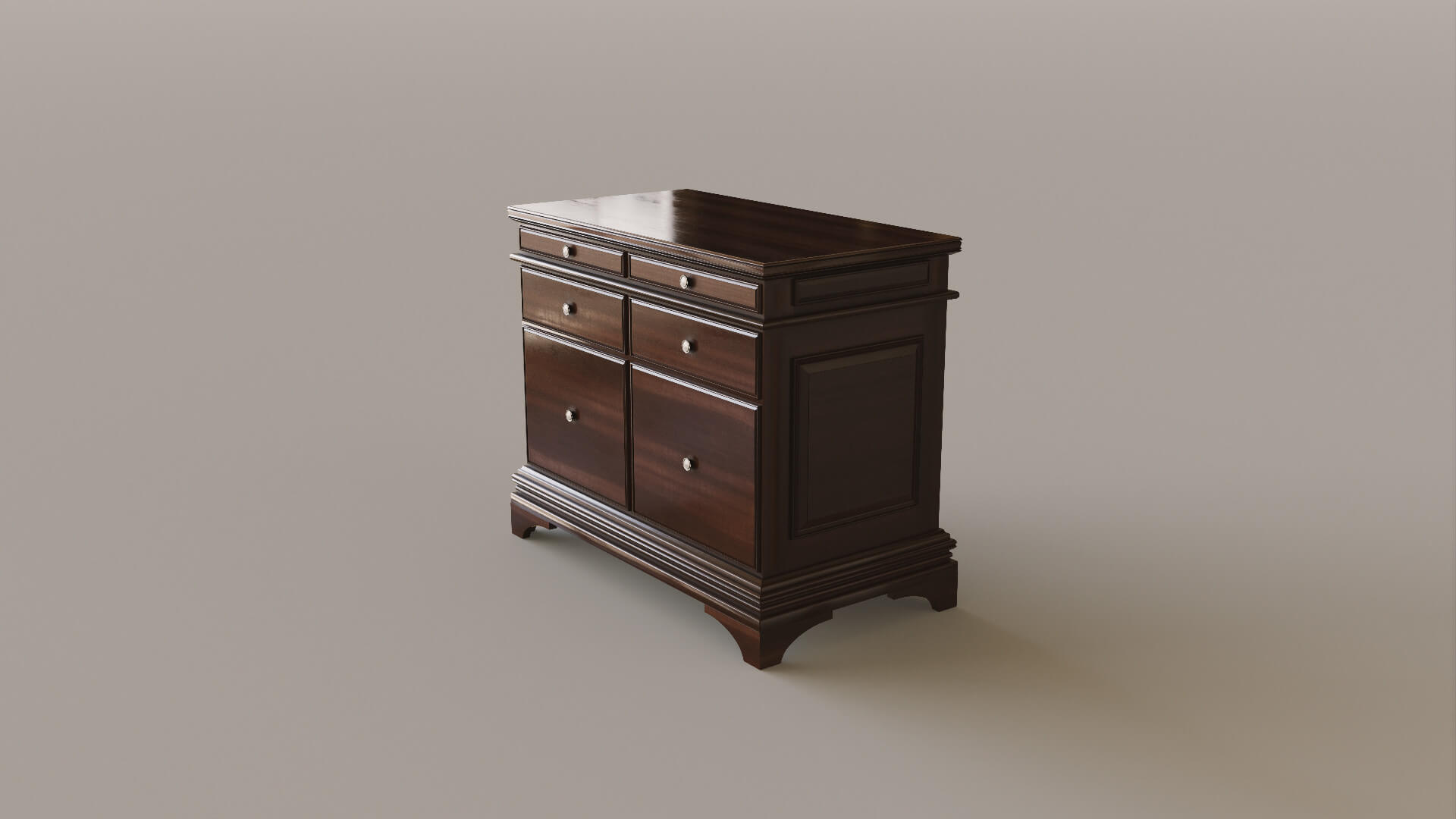 Classic Office Furniture - 3D Model by BSW2142