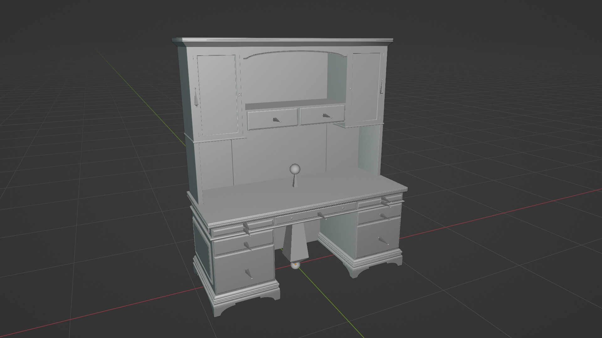 Classic Office Furniture - 3D Model by BSW2142