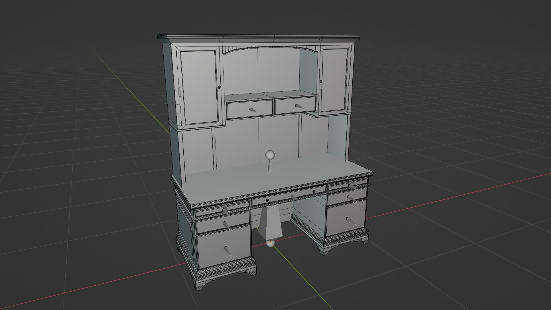 Classic Office Furniture - 3D Model by BSW2142