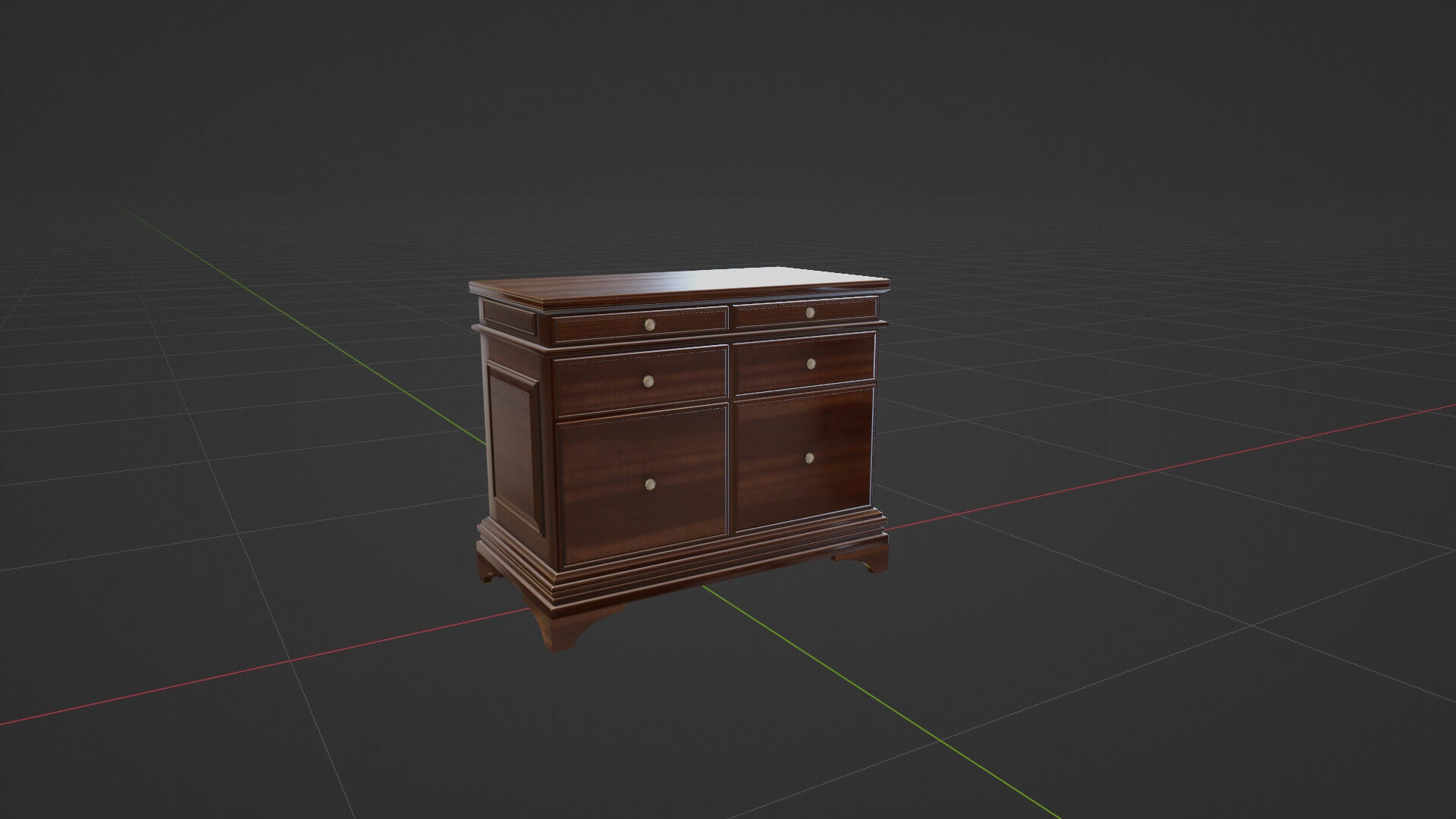 Classic Office Furniture - 3D Model by BSW2142
