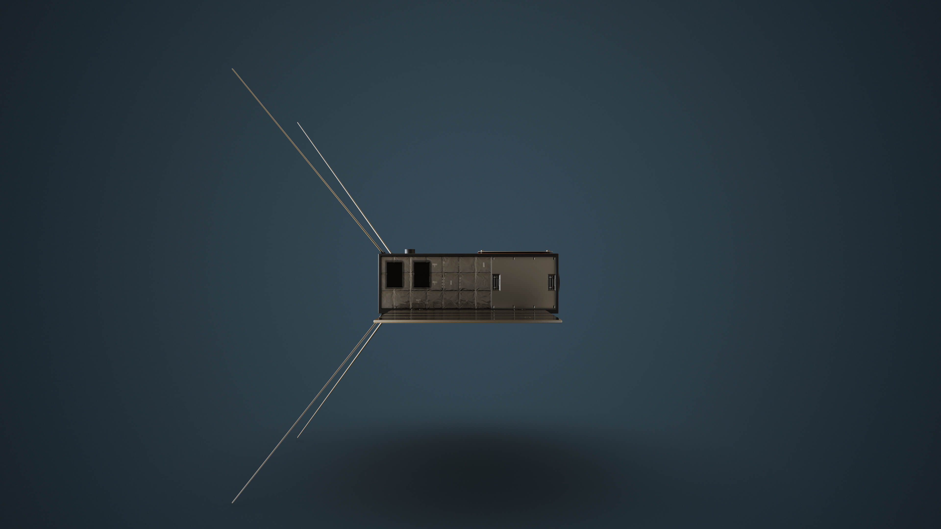 Cube Satellite - 3D Model by BSW2142