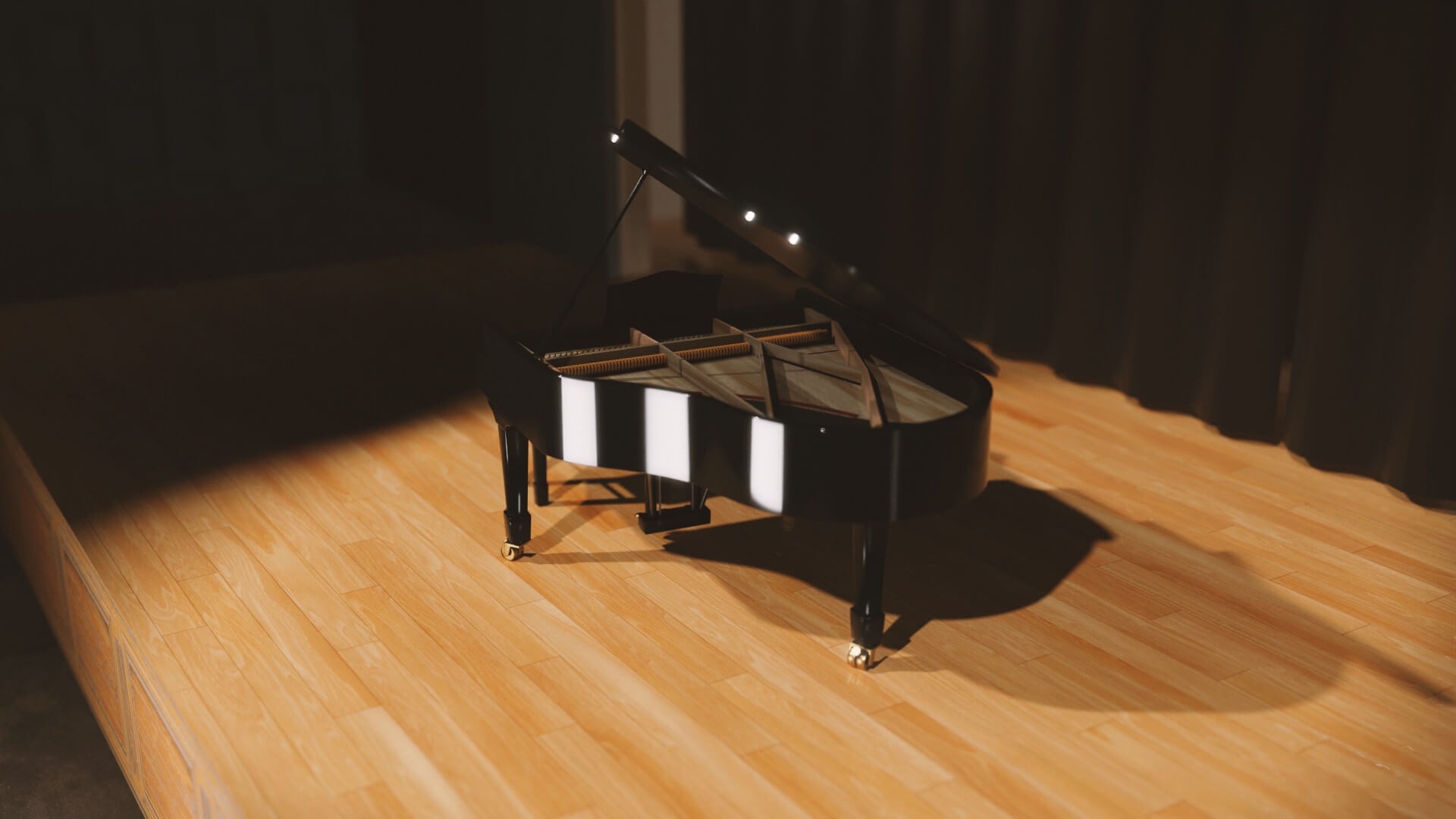 Grand Piano - 3D Model by BSW2142