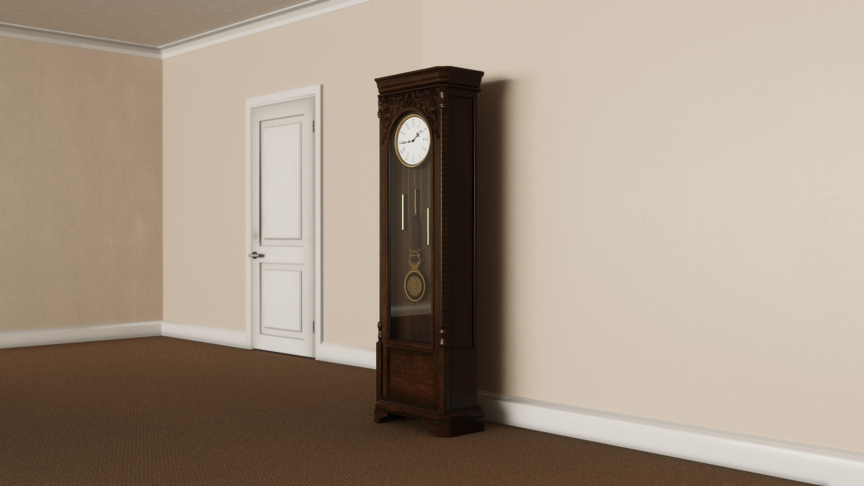 Grandfather Clock - 3D Model by BSW2142
