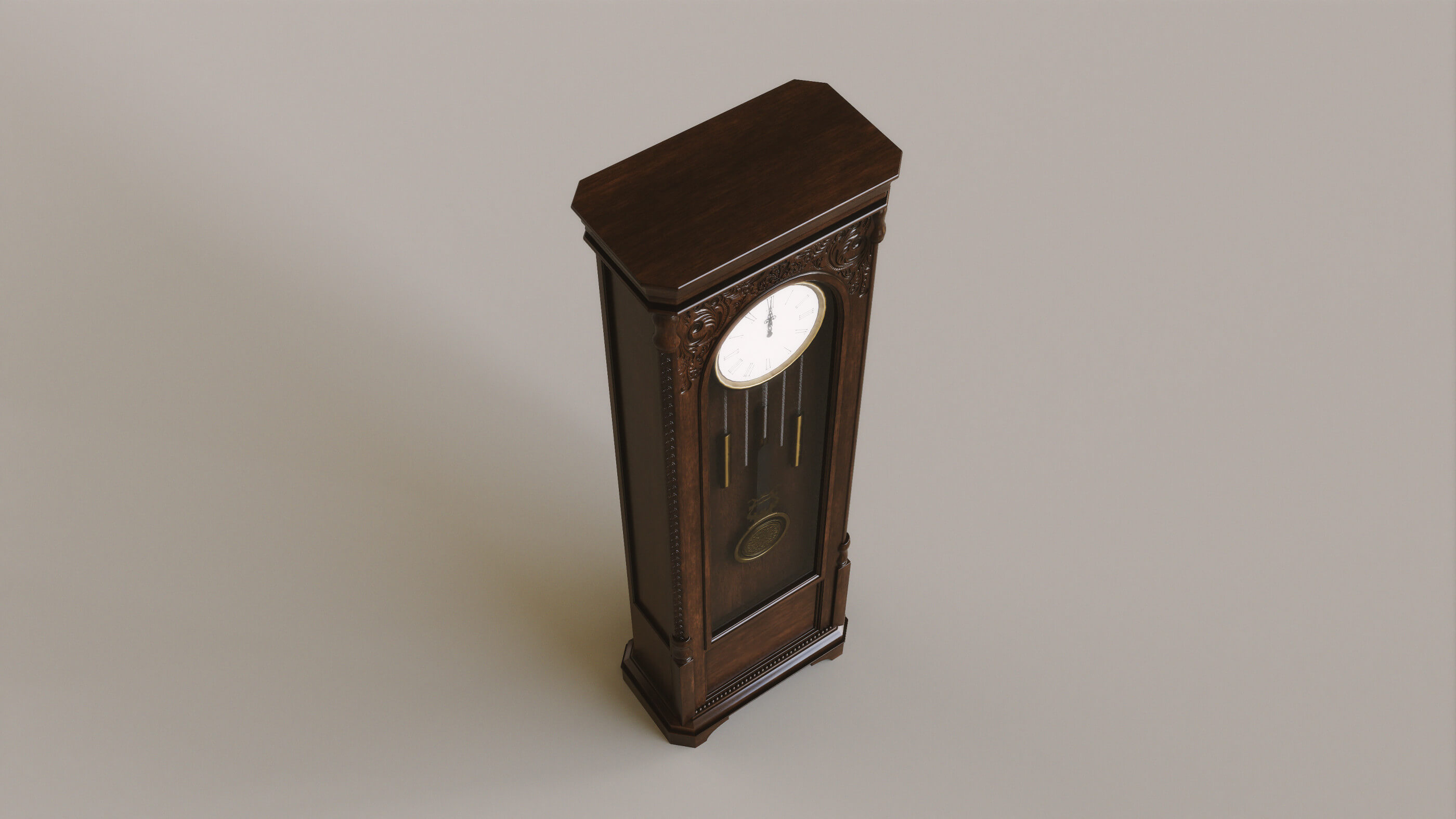 Grandfather Clock - 3D Model by BSW2142