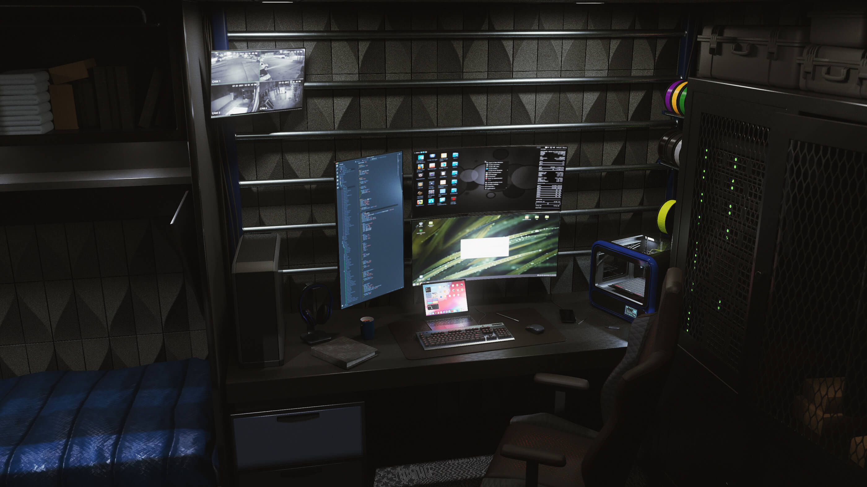 Hacker Hideout 3d Model By Bsw2142