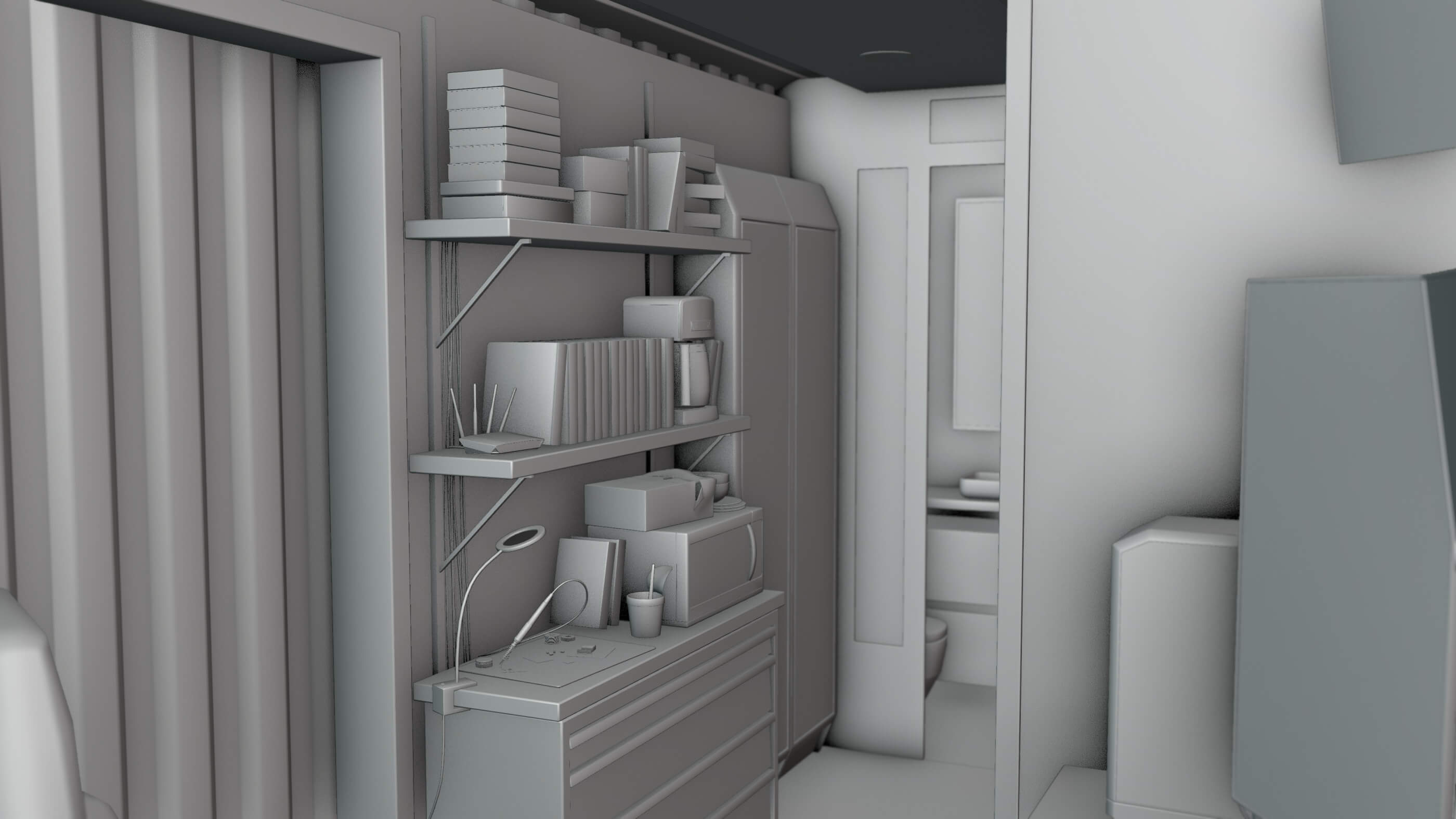 Hacker Hideout - 3D Model by BSW2142