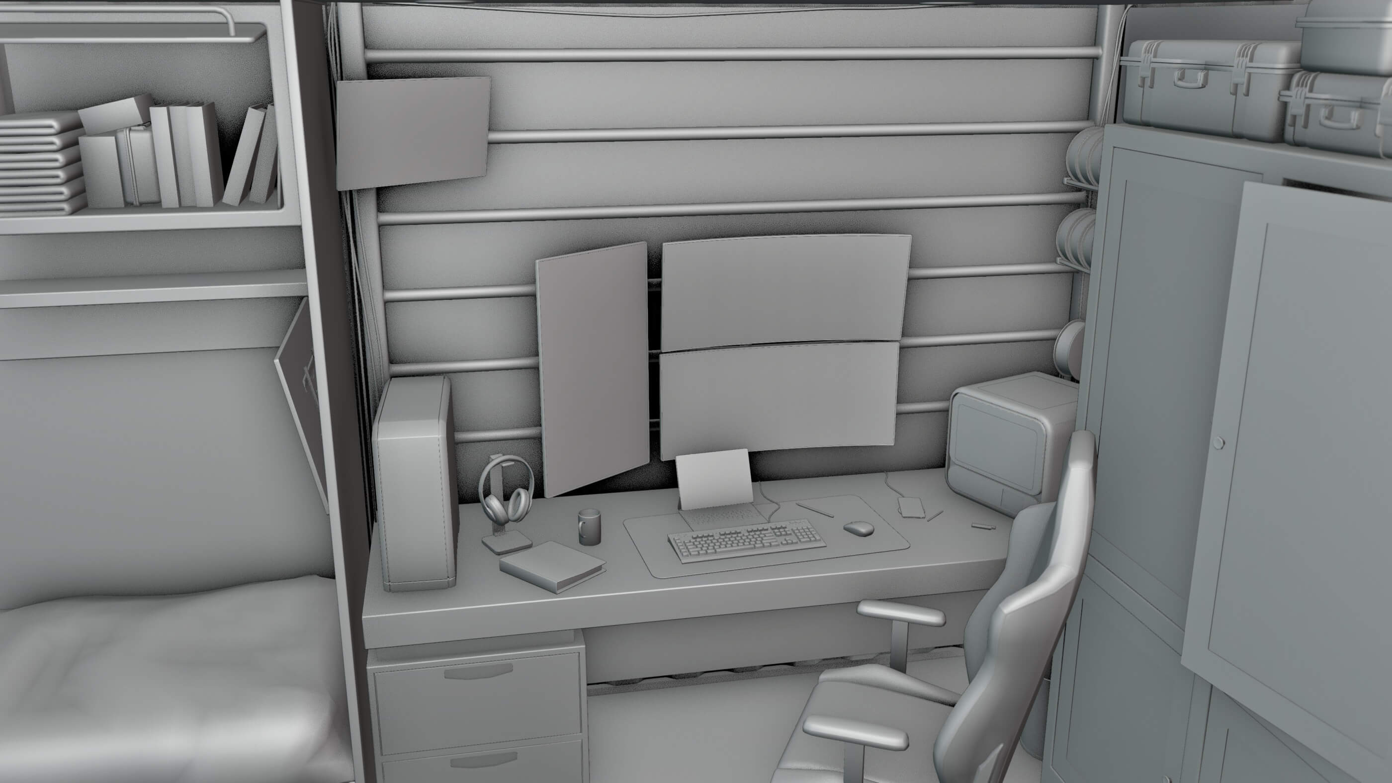 Hacker Hideout - 3D Model by BSW2142