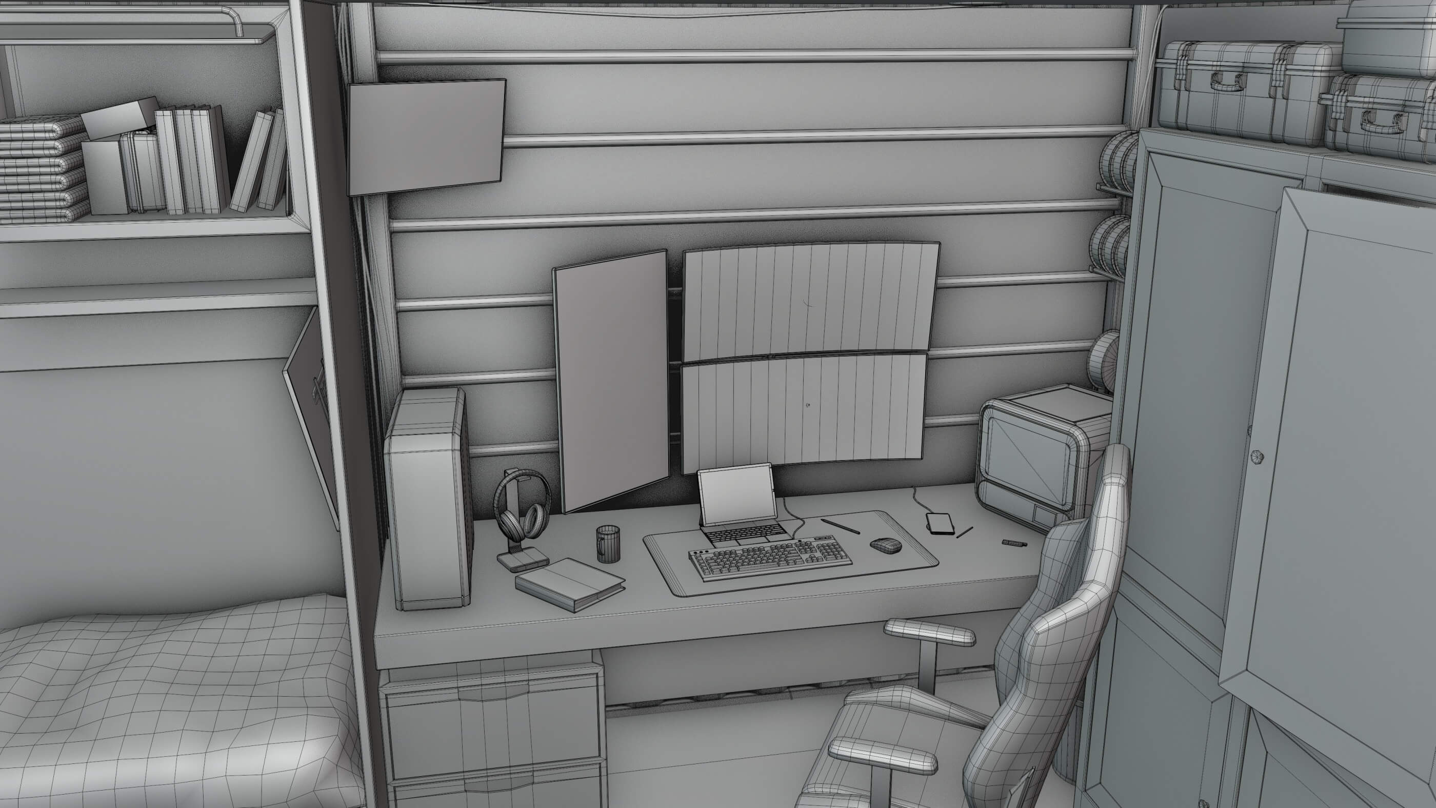 Hacker Hideout - 3D Model by BSW2142