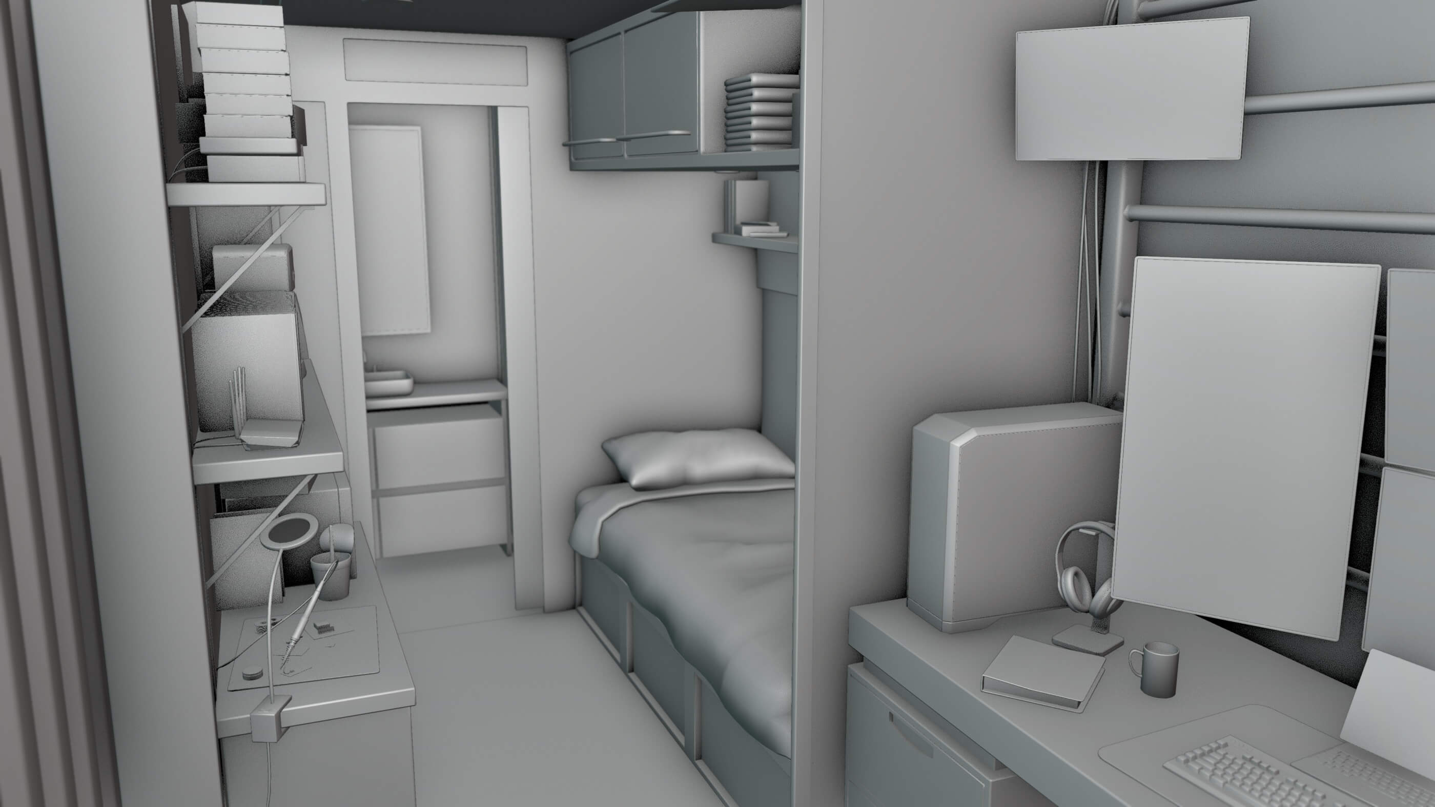 Hacker Hideout - 3D Model by BSW2142